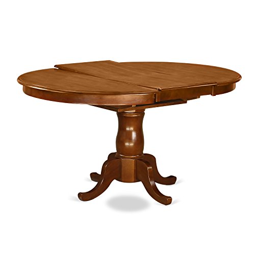EAST WEST FURNITURE 7 PC Dining room set-Oval Dining Table with Leaf and 6 Dining Chairs