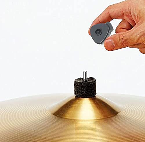 6 Quick-fit Cymbals, Percussion Replacement Kitparts, Quick-fit Cymbal Nut, Suitable for Percussion Drum Kit Black (2 Cymbal Felts) (ZMJ 3 pack)