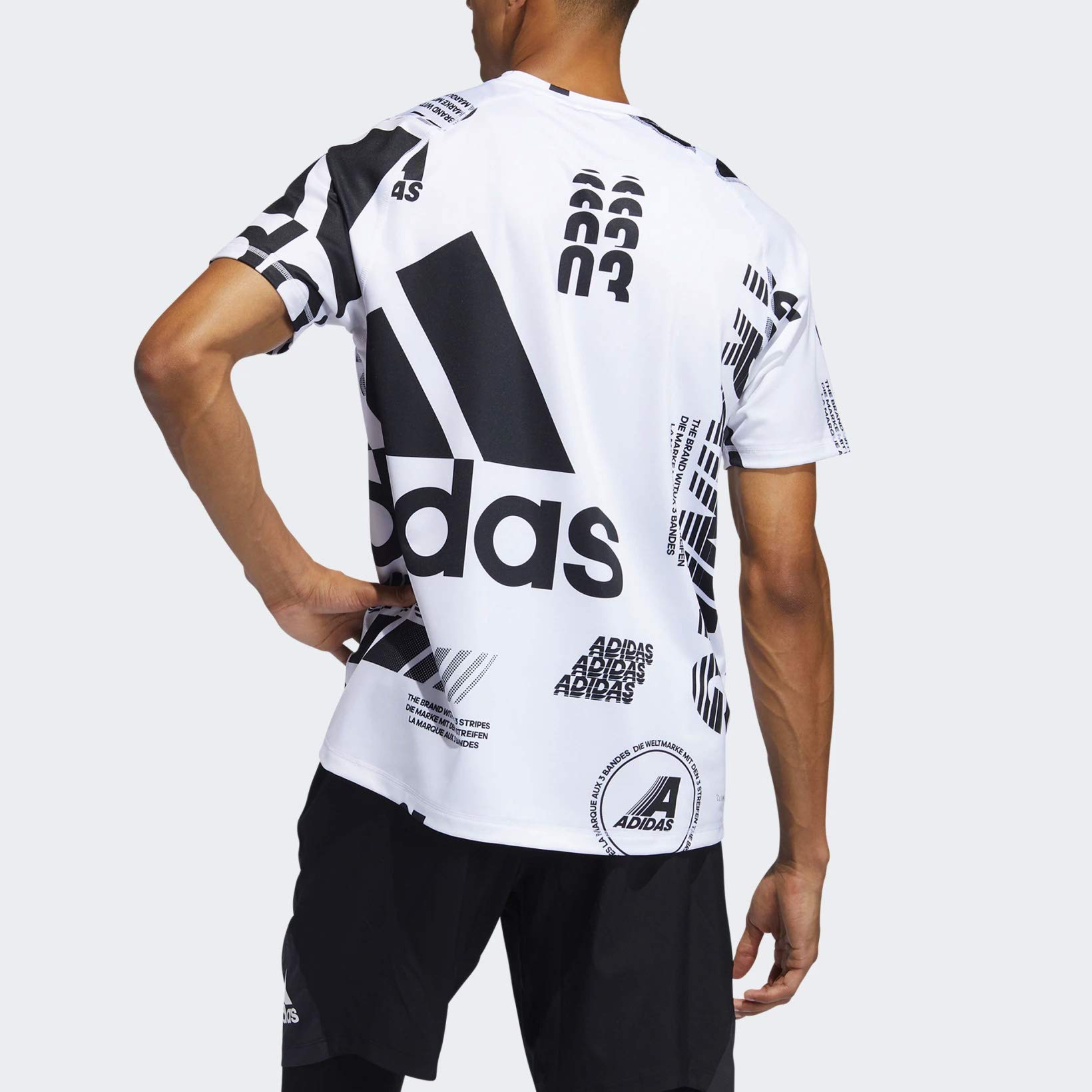 adidas Men's FreeLift Daily Print Training , White, X-Large