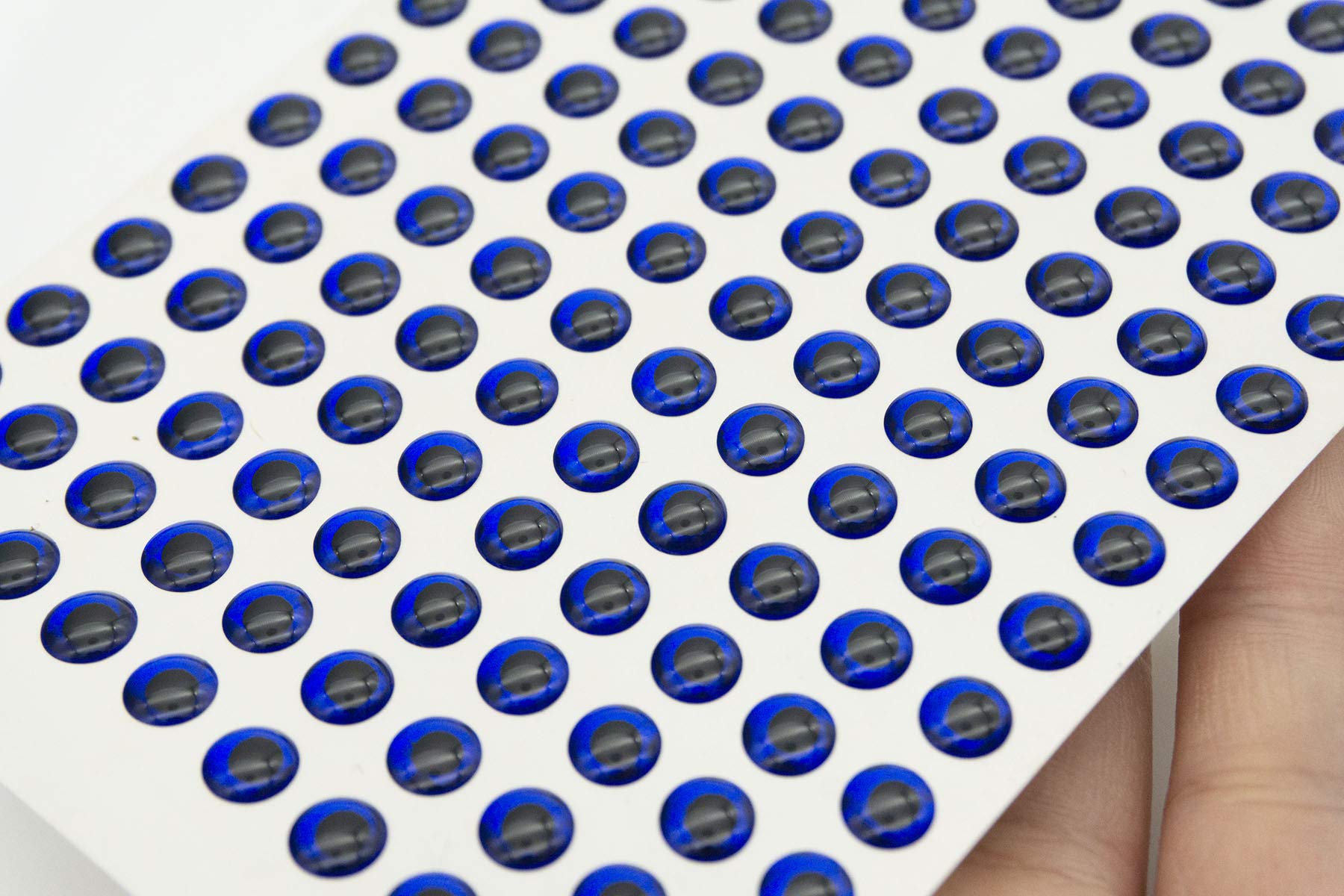 500pcs 3mm Blue 3D Holographic Fishing Lure Eyes 3D Lure Eye 3D Soft Eye 3D Holographic Lure Eye Fly Tying, Jigs, Crafts