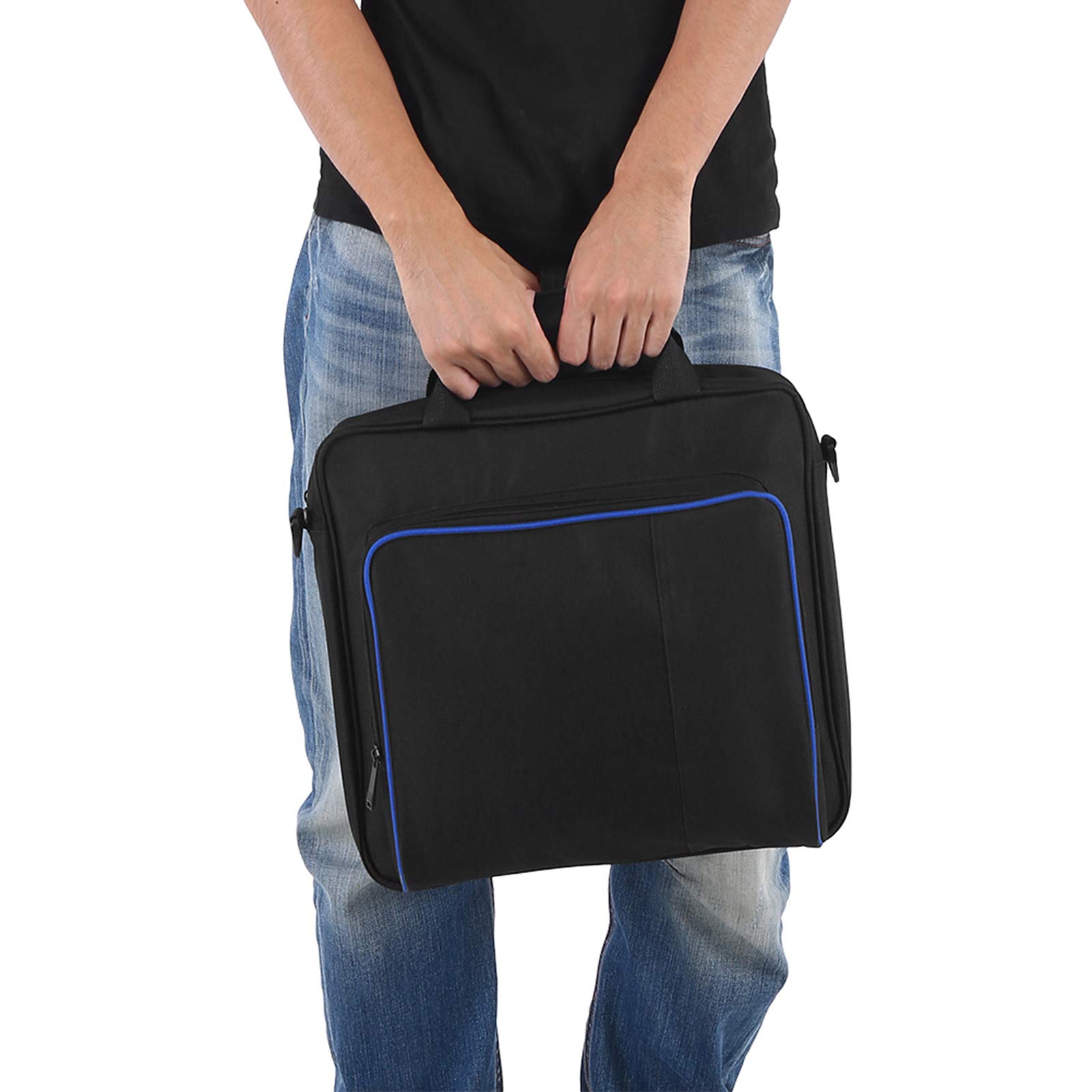Kuuleyn PS4 Carrying Case Travel, Carrying Case for PS4, Portable Handbag Travel Storage Bag Fully Protective Shoulder Bag Waterproof for Ps4 Pro PS4 Slim