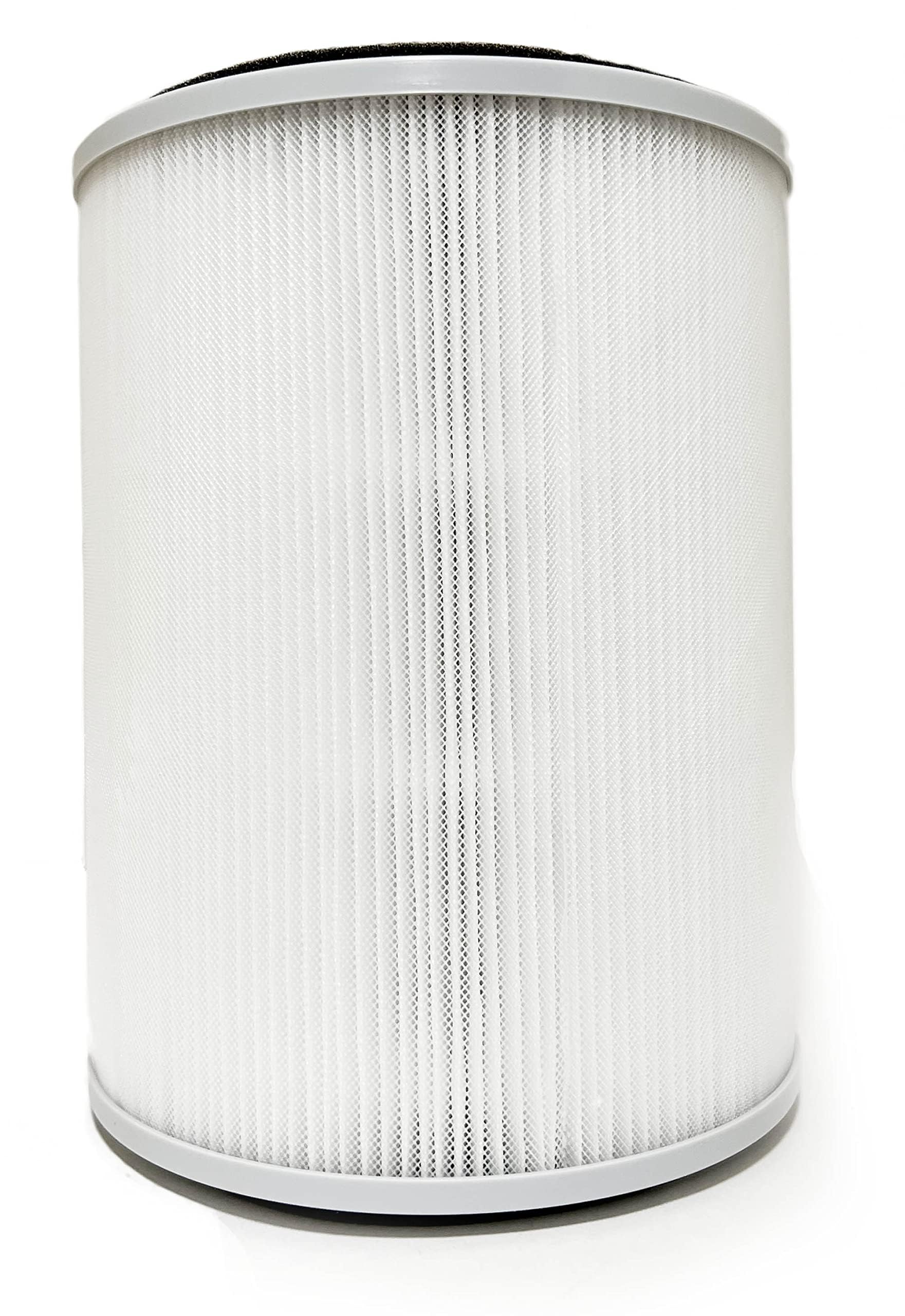Nispira 3-in-1 True HEPA with Activated Charcoal Replacement Filters, Compatible with TOPPIN TPAP001 Air Purifier Comfy Air C2, 2-Packs