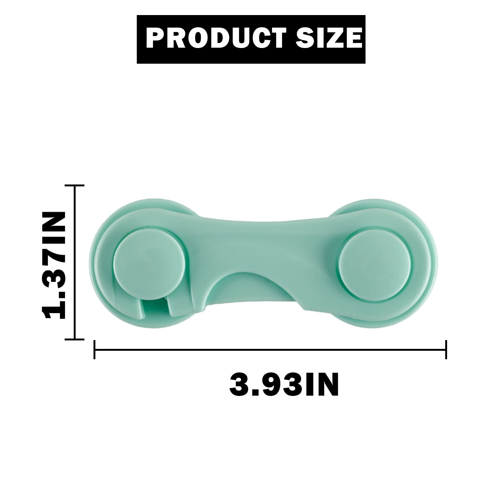 6 Pieces Child Safety Guard Lock Durable Child Proof Locks for Cabinet Doors,Closet Wardrobe,Refrigerator,Drawers 3M Double-Sided Tape Safety Guard Lock
