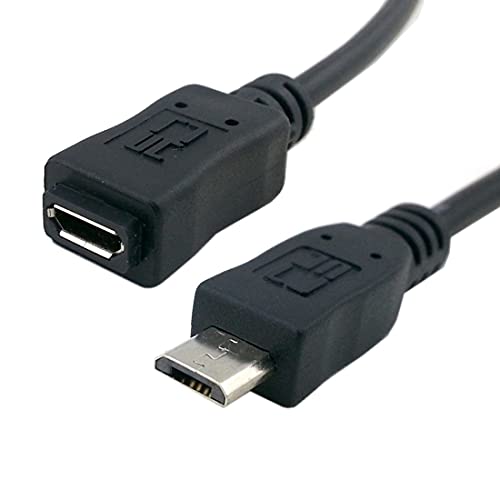 chenyang Micro USB 2.0 Extension Cable,Micro USB 5Pin Male to Female Data Charging Extension Cable for Dash Cam/GPS/Camera 4.92FT/1.5M