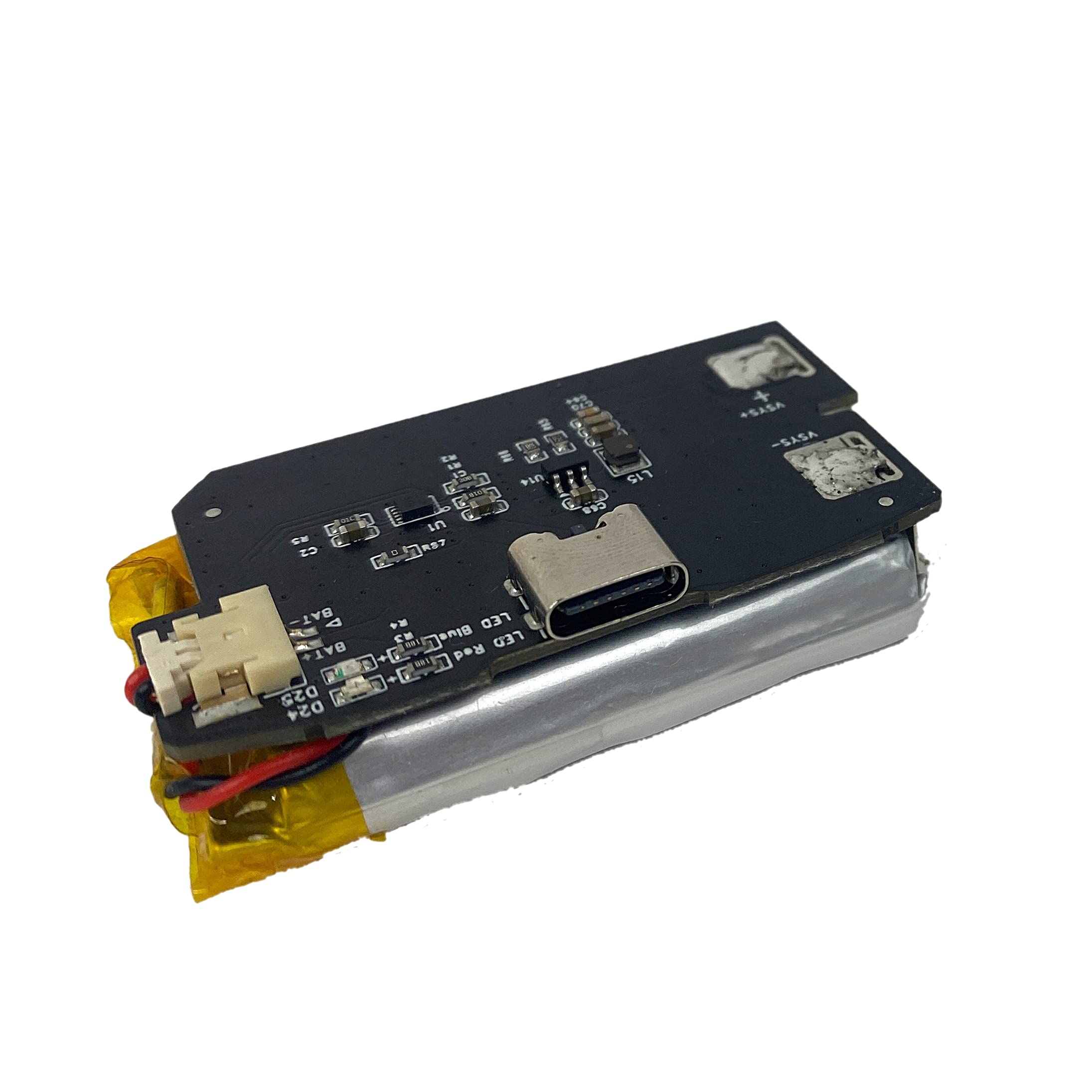 Gameboy Advance Rechargeable Battery 1500mAh USB-C Lithium LiPo Mod for Nintendo GBA / AGB-001 (Clear)