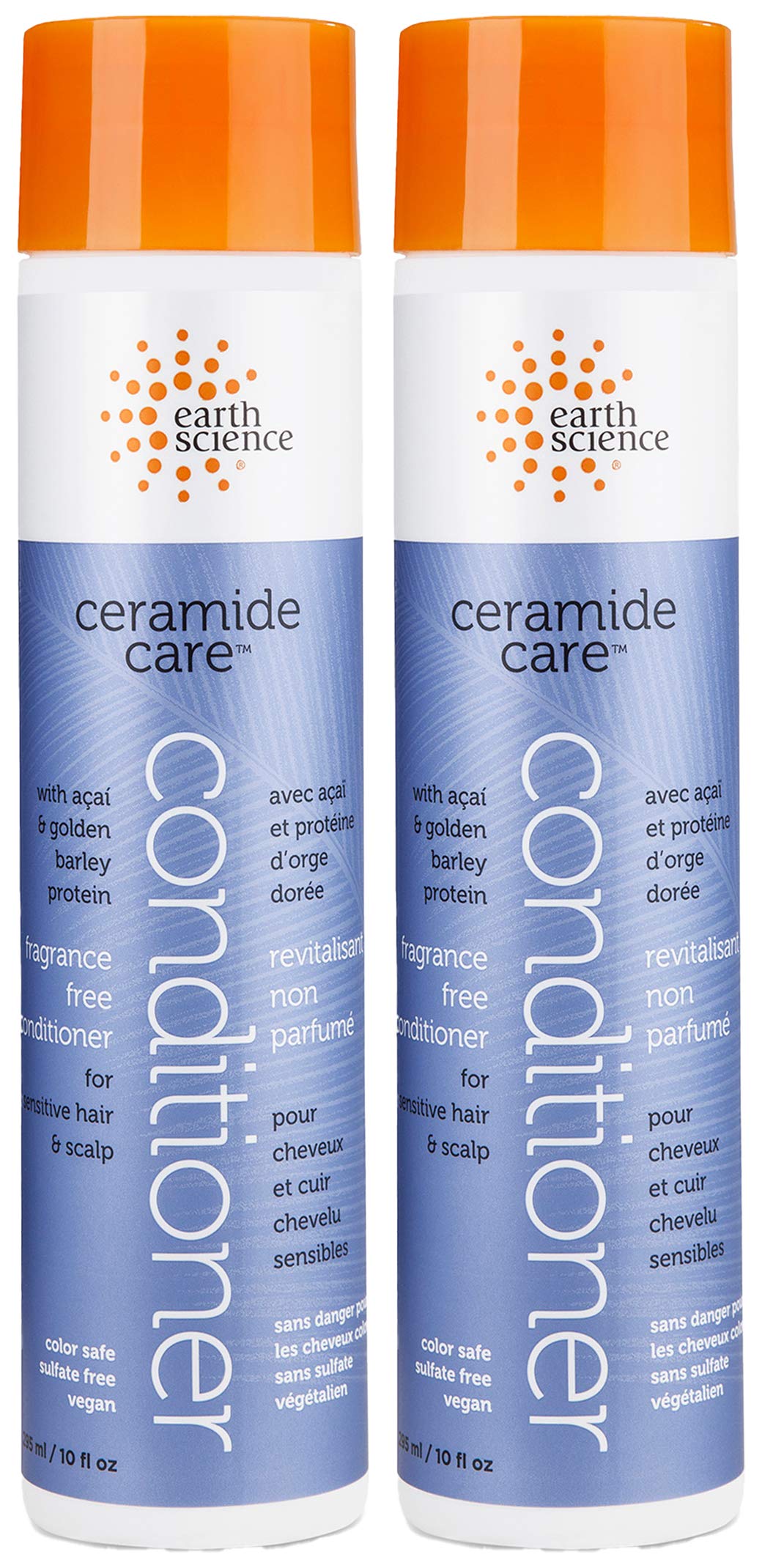 Earth Science - CERAMIDE CARE: Fragrance Free Conditioner for Sensitive Hair and Scalp, 2 Pack (10 oz.)
