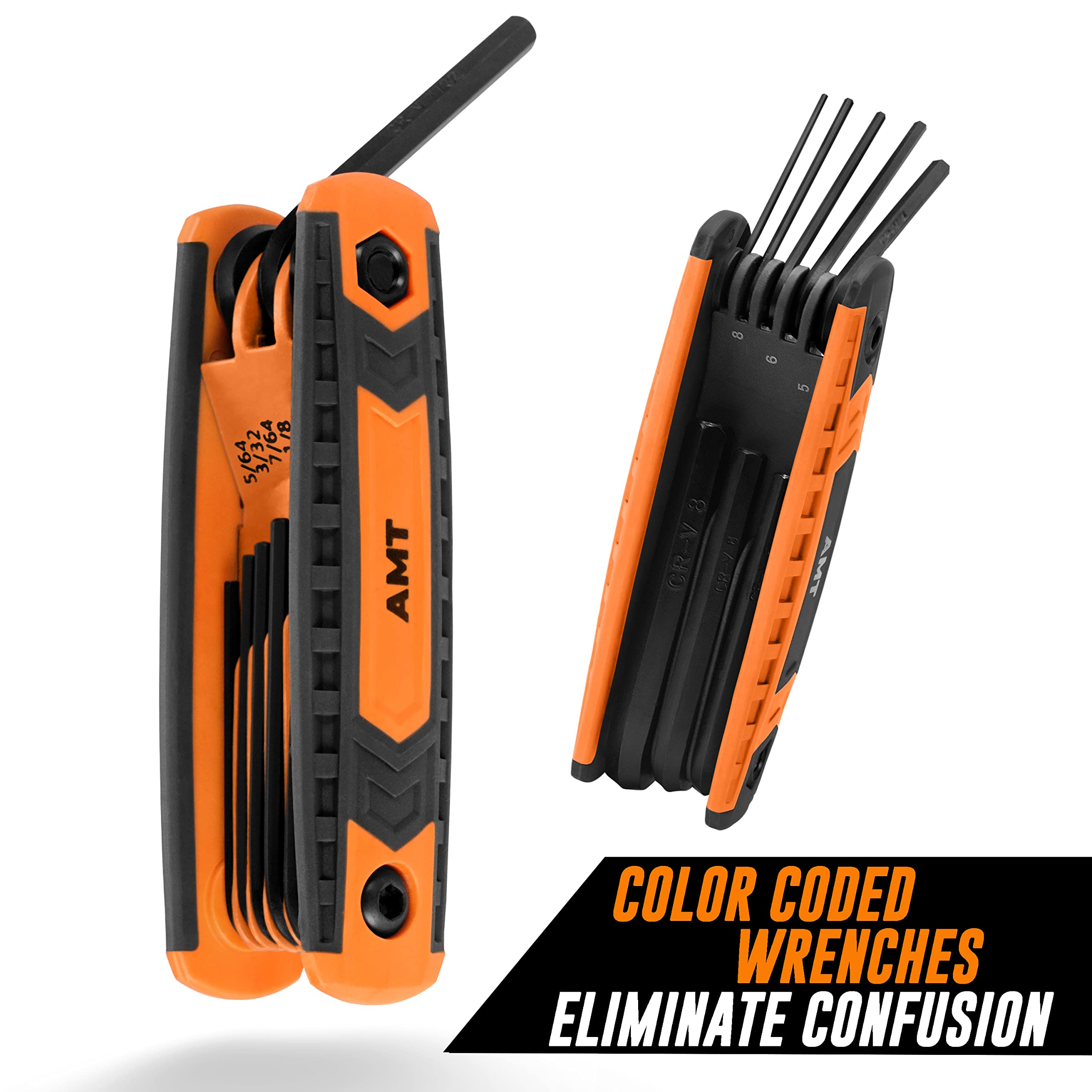 AMERICAN MUTT TOOLS 17pc Folding Allen Wrench Set β SAE and Metric Allen Key Set β Hex Key Set, Allen Wrenches Sets, Metric Allen Wrenches Set, Hex Wrench Set, Llaves Allen Set, Hex Set, Hex Tool Set