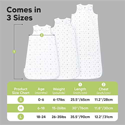 KeaBabies Baby Sleep Sack 6-12/12-18 Months - Organic Cotton Wearable Blanket Swaddle Sack, Baby Swaddle Blanket, Toddler Sleeping Sack, Transition Sleep Sacks, Baby Sleeping Bag (M (6-18M), KeaStory)