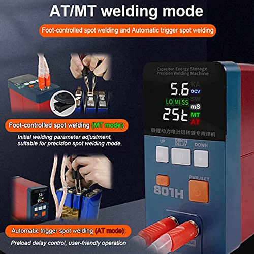 ALSUP 801HCapacitor Energy Storage Pulse Welding Machine, Cordless Spot Welding Machine, 19.8Kw Industrial Energy Storage Battery Welding Machine