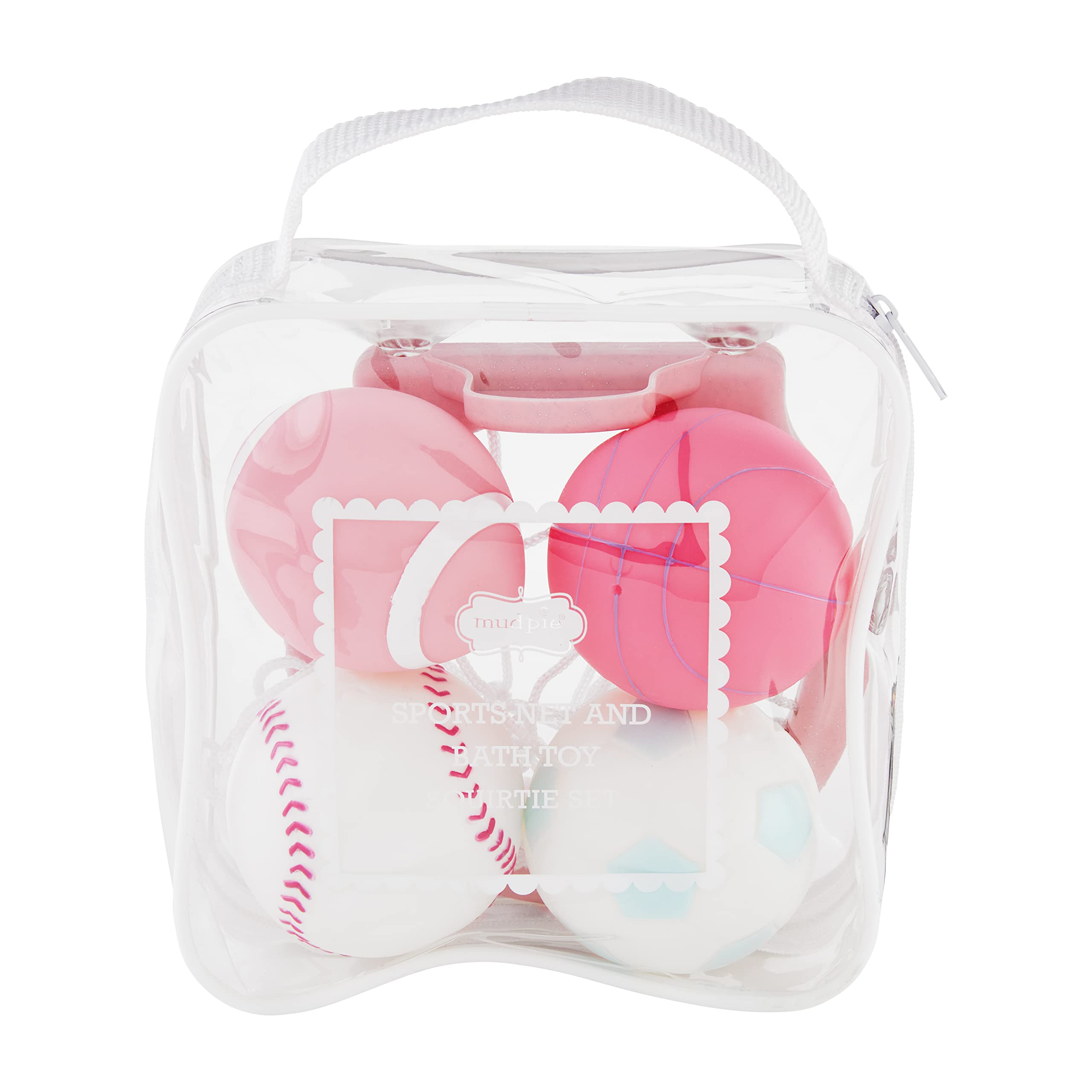 Mud Pie Baby Girls' Pink Sports Bath Toy Set