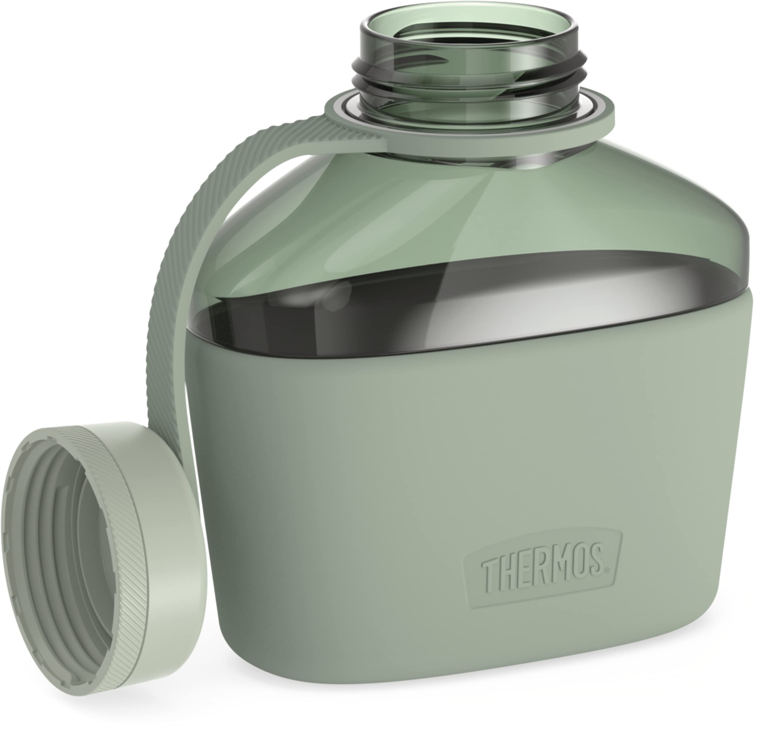 ALTA SERIES BY THERMOS Plastic Canteen Bottle 32 Ounce, Matcha Green