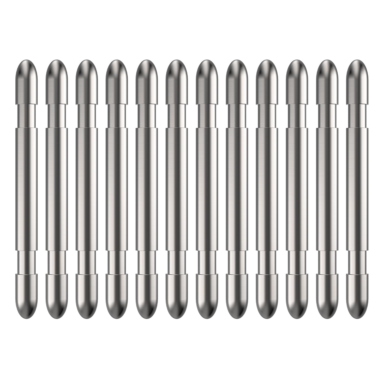 6-65042 Steel Track Pins for Lionel O-27 Scale, Train Track Connector Pins Train Lock on 3 Rail Tubular, 0.1'' Diameter and 1'' Height, Pack of 12