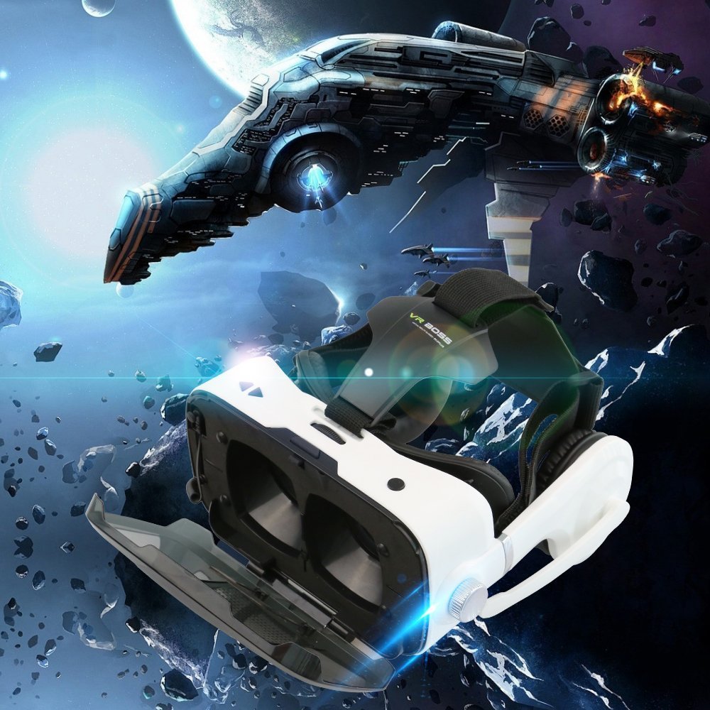 3D Virtual Reality Headset, 3D VR Glasses Support Call Answer for Best Mobile Phone 3D Movies VR Games 4.7-6.0" iPhone 6s/6 plus/6 Samsung Etc