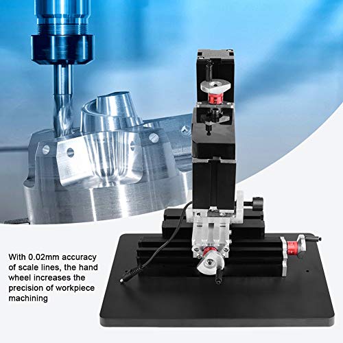 60W 12000RPM Mini Milling Lathe,100-240V DIY Mini Lathe Mini Miller,Mini Metal Lathe DIY Miniature Milling Machine Miller