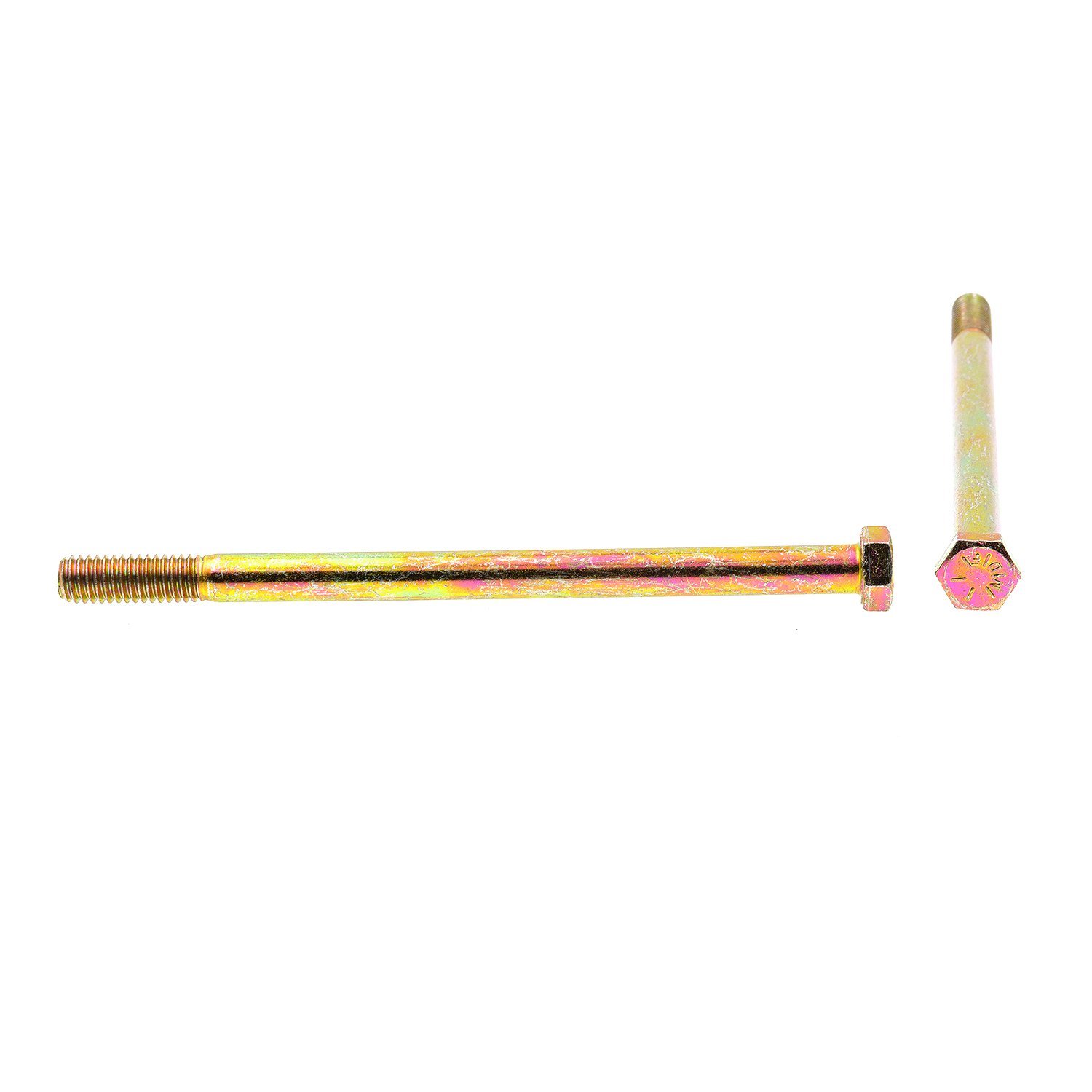 Prime-Line 9105428 Hex Head Cap Screws, Grade 8, 3/8 In.-16 X 6 In., Grade 8 Yellow Zinc (10 Pack)