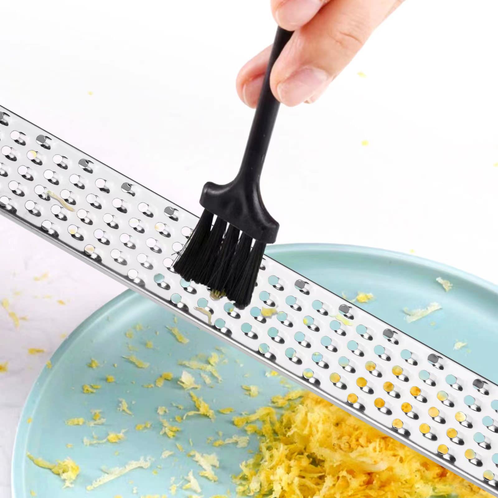 HyChill Cheese Knife Set 8-Piece Cheese Knife with Acacia Wood Handle Stainless Steel Cheese Slicer Cheese Cutter with Cheese Grater & Brush,Perfect Gift for Holiday, Birthday(C)