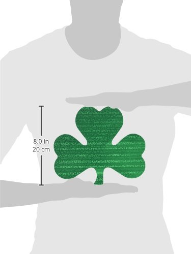 Embossed Foil Shamrock Cutouts (12/Pkg), Green