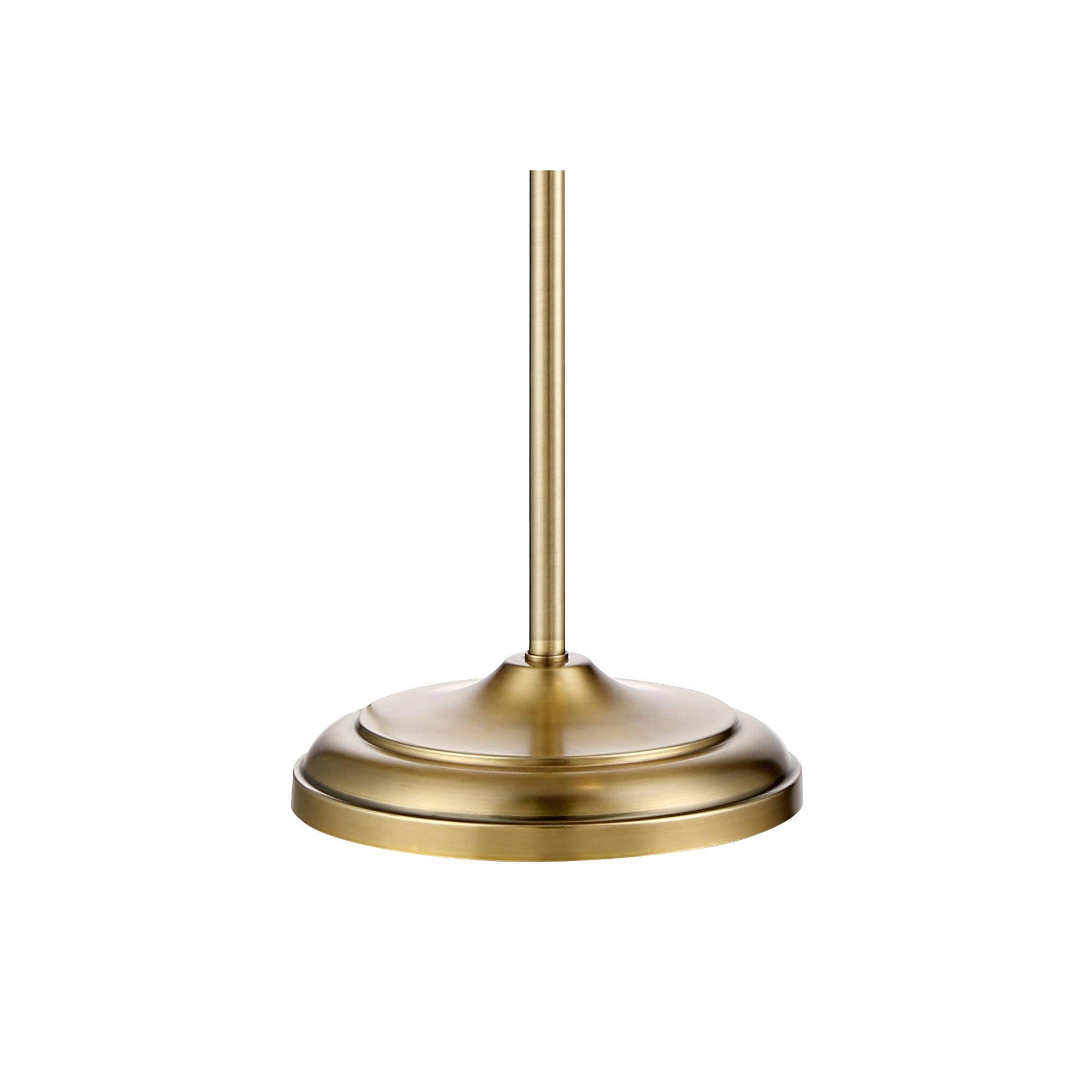360 Lighting Culver Traditional Pharmacy Floor Lamp Standing LED Adjustable Height Plated 57" Tall Aged Brass Metal Shade Pole Light for Living Room Reading House Bedroom Home Decor