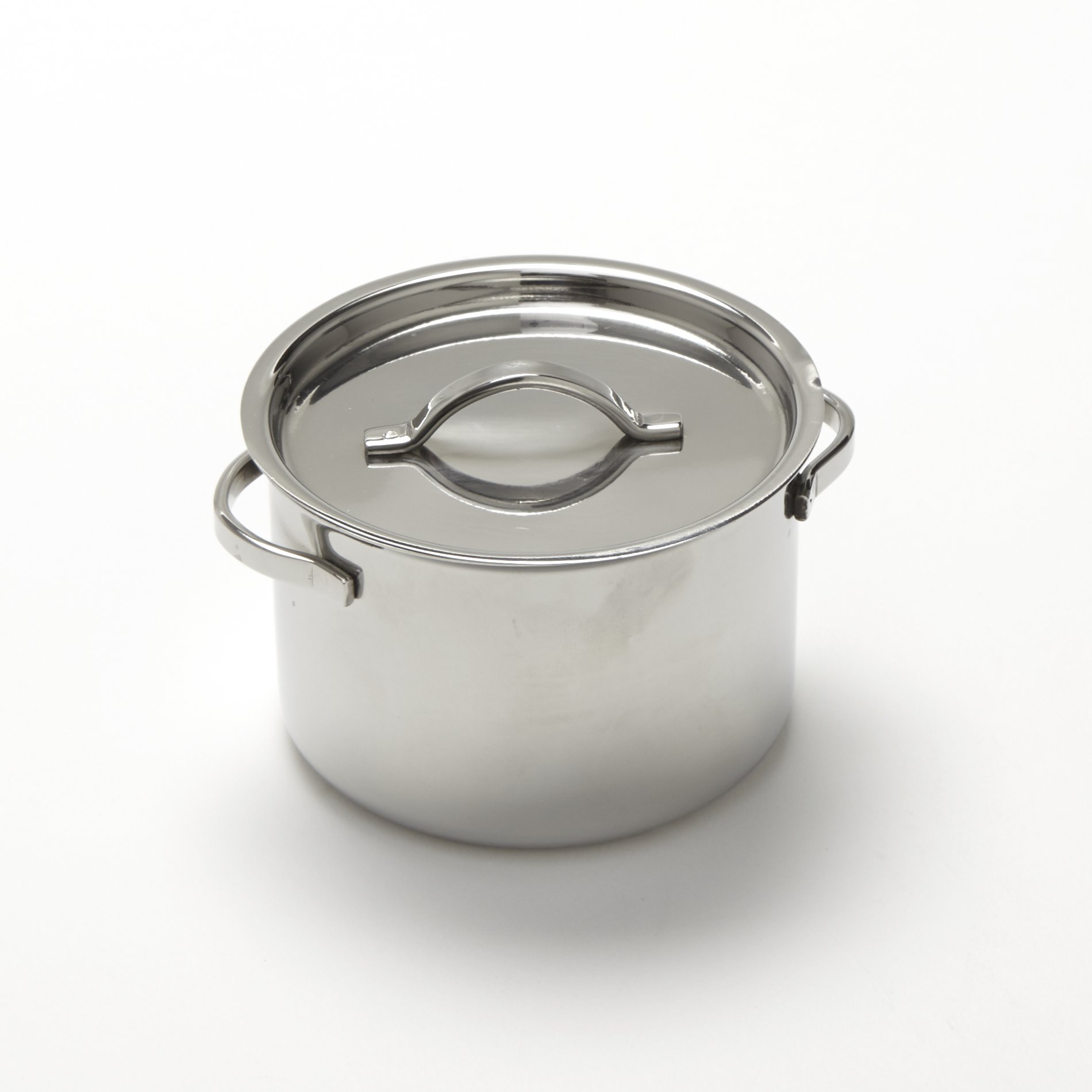 American Metalcraft MPL8 Stainless Steel Mini Pot with Lid, 8 oz.