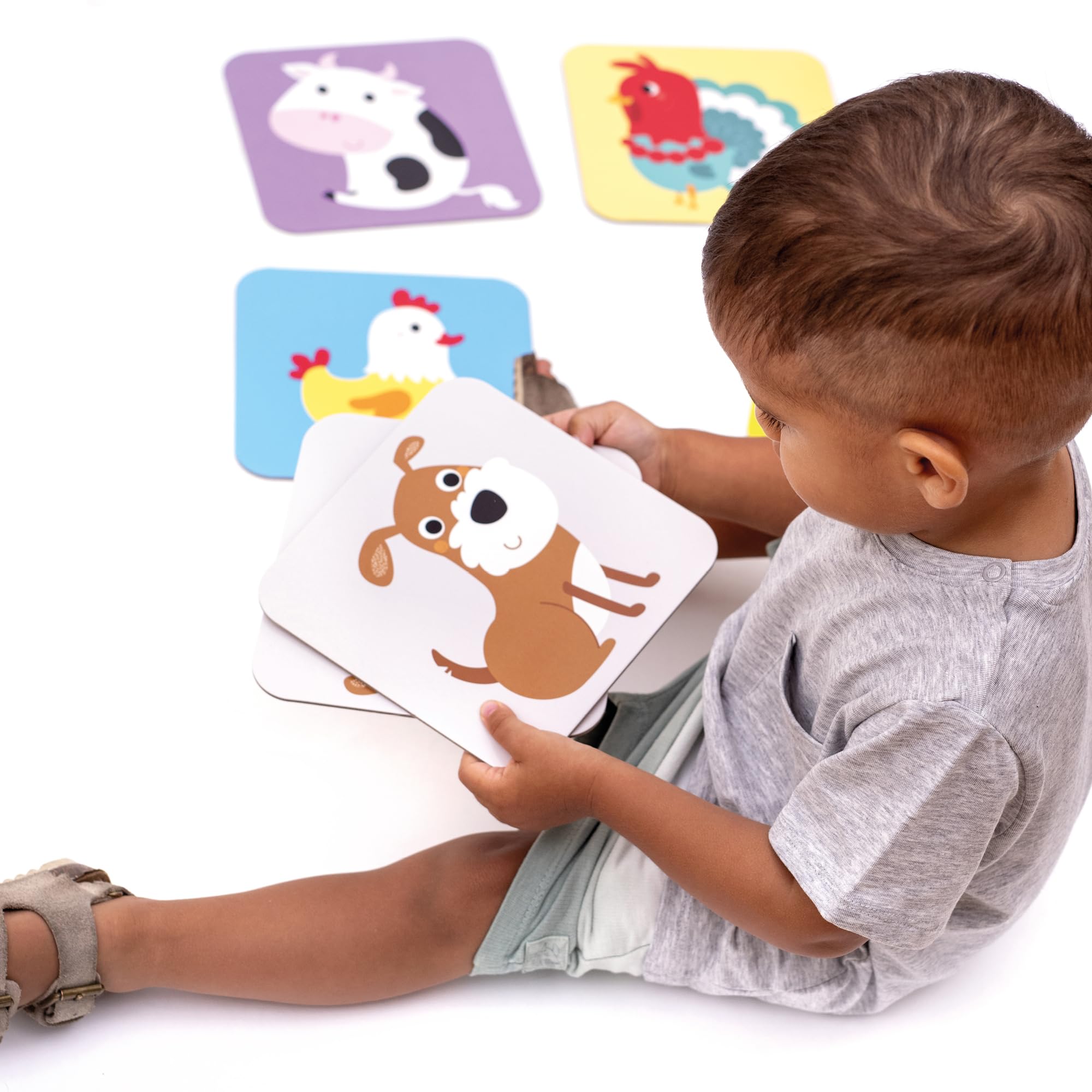 Banana Panda Suuuper Size Memory Matching Kids Game - includes 24 Extra-Large 6β x 6β Cards - Match The Animals or Use as Flashcards - for Toddlers, Boys & Girls, ages 2-4 years