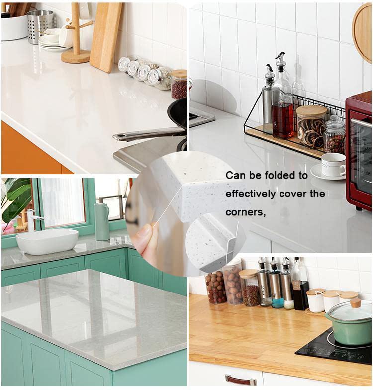 Clear Contact Paper Roll 17.7'' x 314.9'' Clear Glossy Self-Adhesive Film Cover Removable Protective Film Transparent Waterproof Liners Drawers Shelves Kitchen Cabinets Desks Fridge Roll