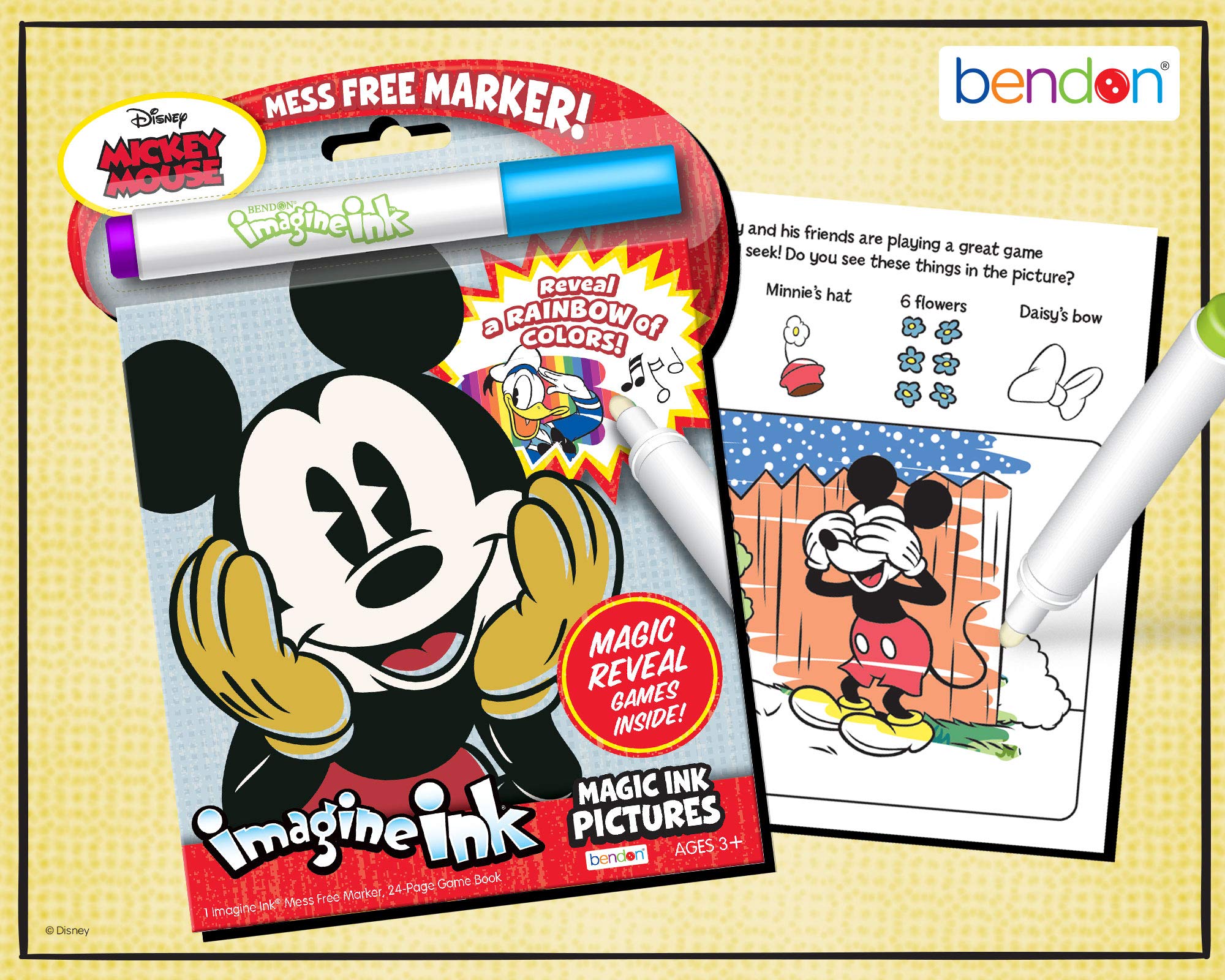Bendon Disney 43776 Mickey Mouse Vintage Imagine Ink Magic Ink Pictures