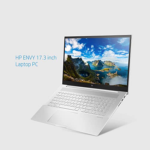 HP Envy Laptop 17.3" FHD Touchscreen 12th Gen (Intel i7-1255U 10-Core, 64GB RAM, 2TB PCIe SSD, Intel Iris Xe, Backlit KYB, FP, Thunderbolt 3, WiFi 6E, HDMI, Webcam, Win 11 Home) w/Dockztorm Dock