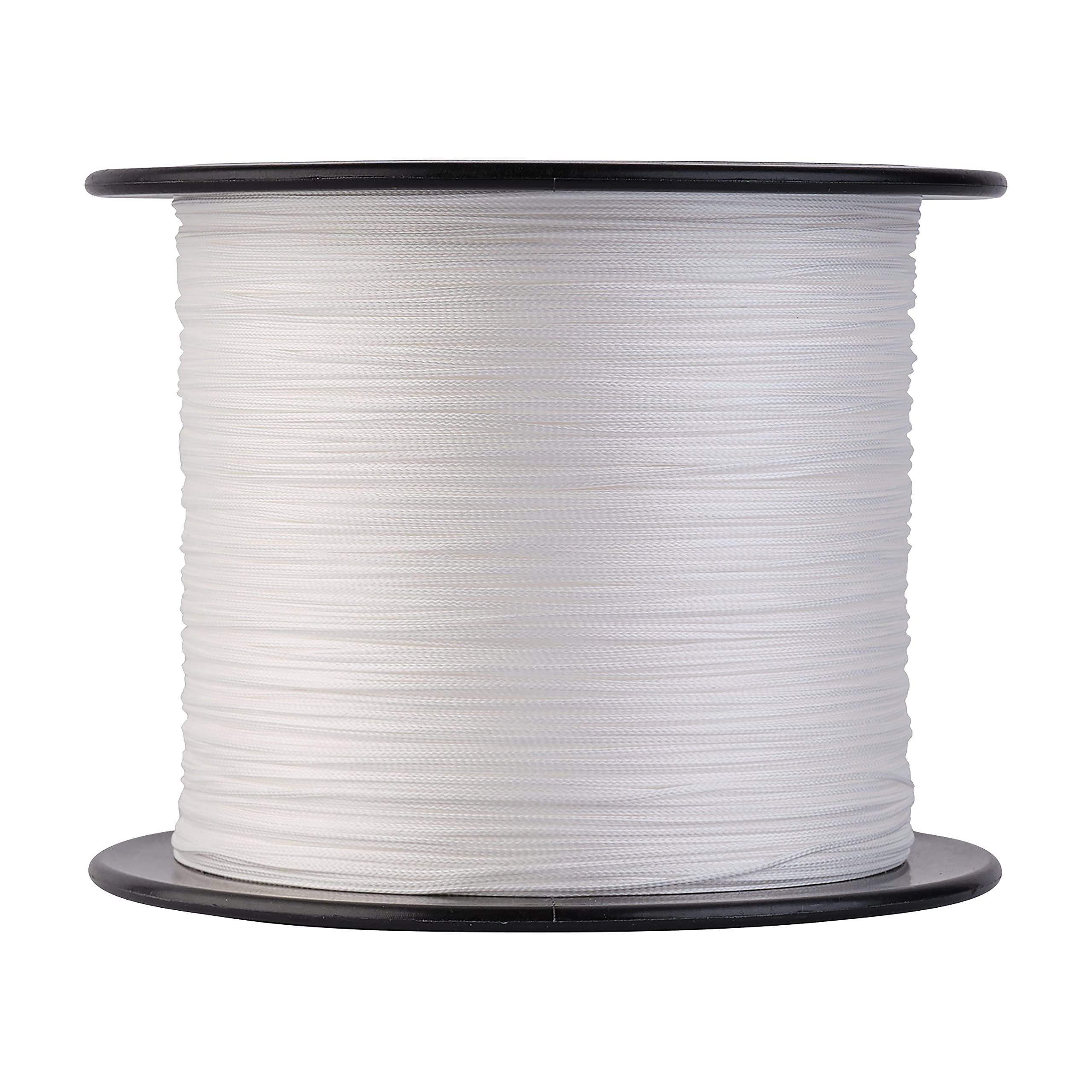 Berkley ProSpec® Chrome Premium Hollow Braid Superline, White, 80lb | 58.9kg, 3000yd | 2743m Fishing Line, Suitable for Saltwater Environments
