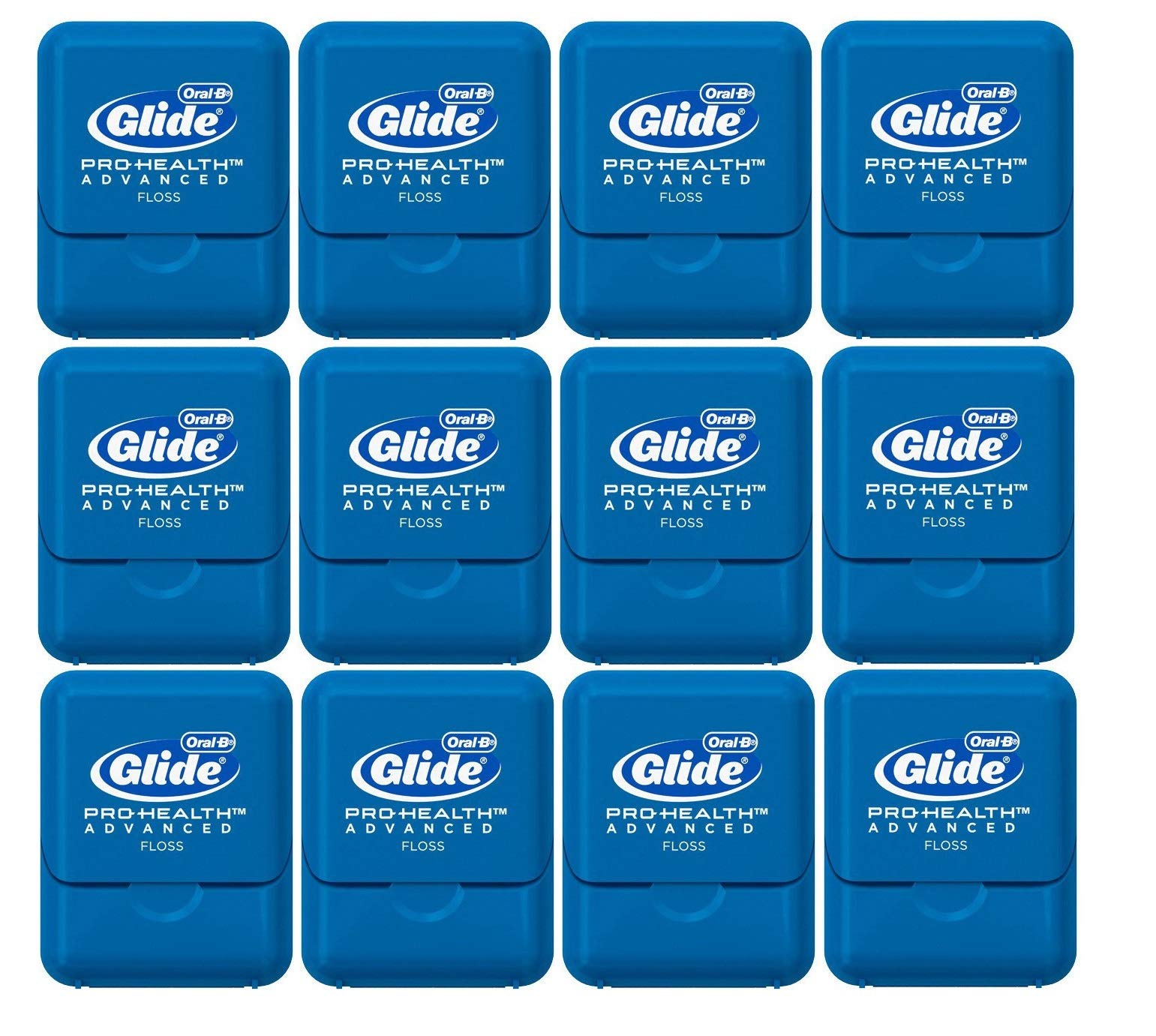 Glide Oral-B Pro-Health Advanced Floss, Small Size 4 Meters (4.3 Yards) - Pack of 12
