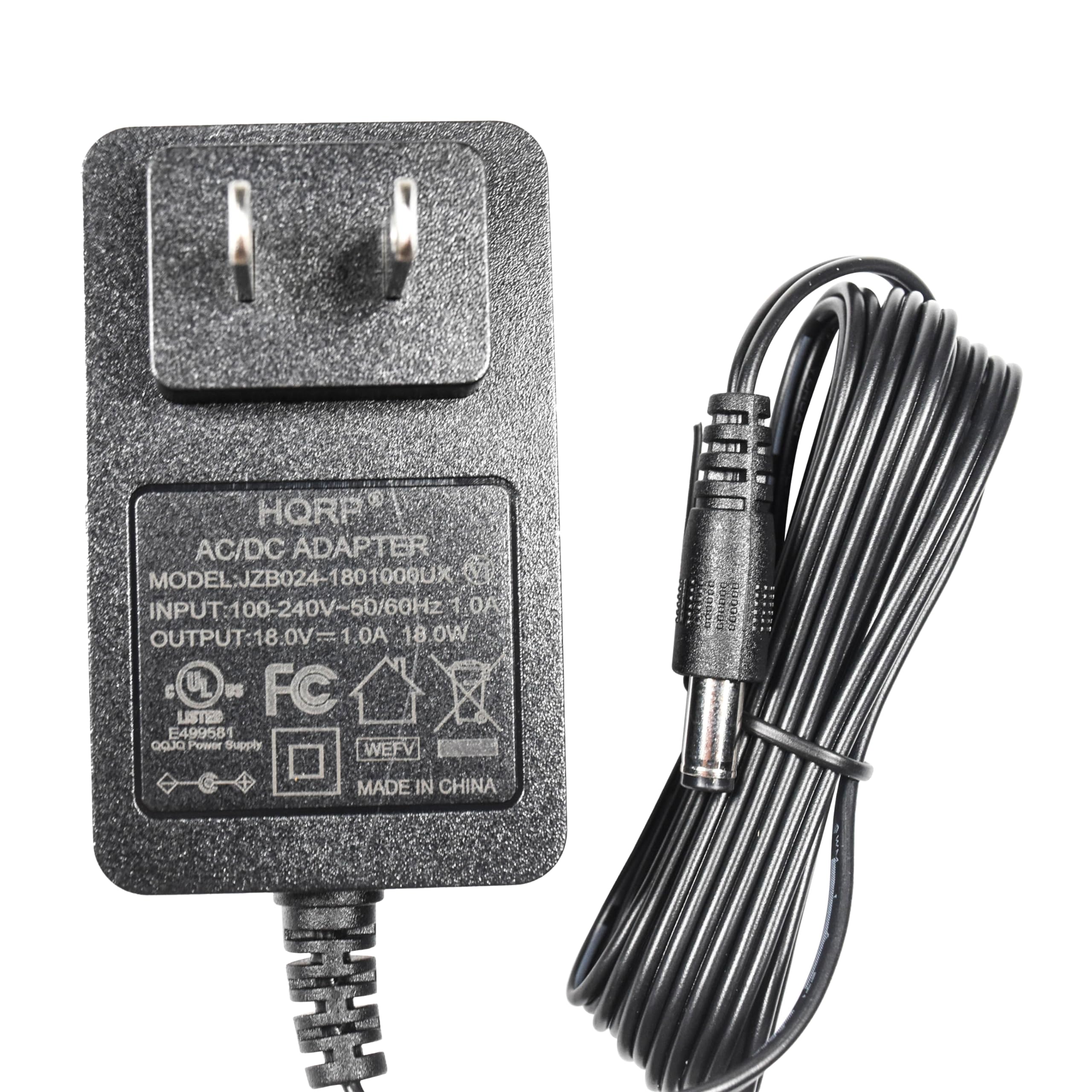 HQRP AC Adapter Compatible with Samson Expedition XP106 Portable Sound System Power Supply Cord Charger Adaptor Samsontech XP-106 + Euro Plug Adapter