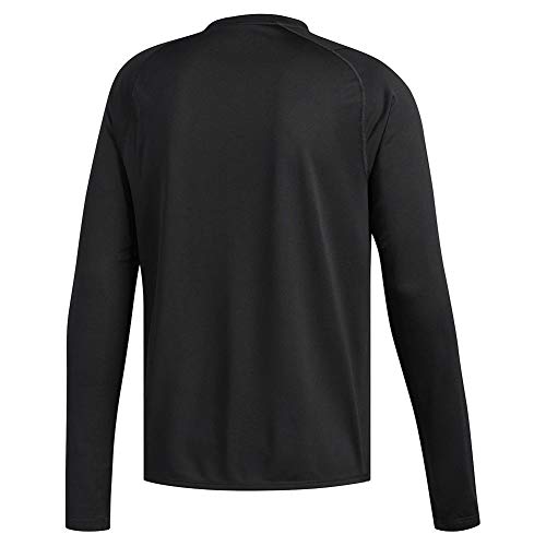adidas Men's FreeLift Sport Solid Badge of Sport Training Tee, Black, Medium