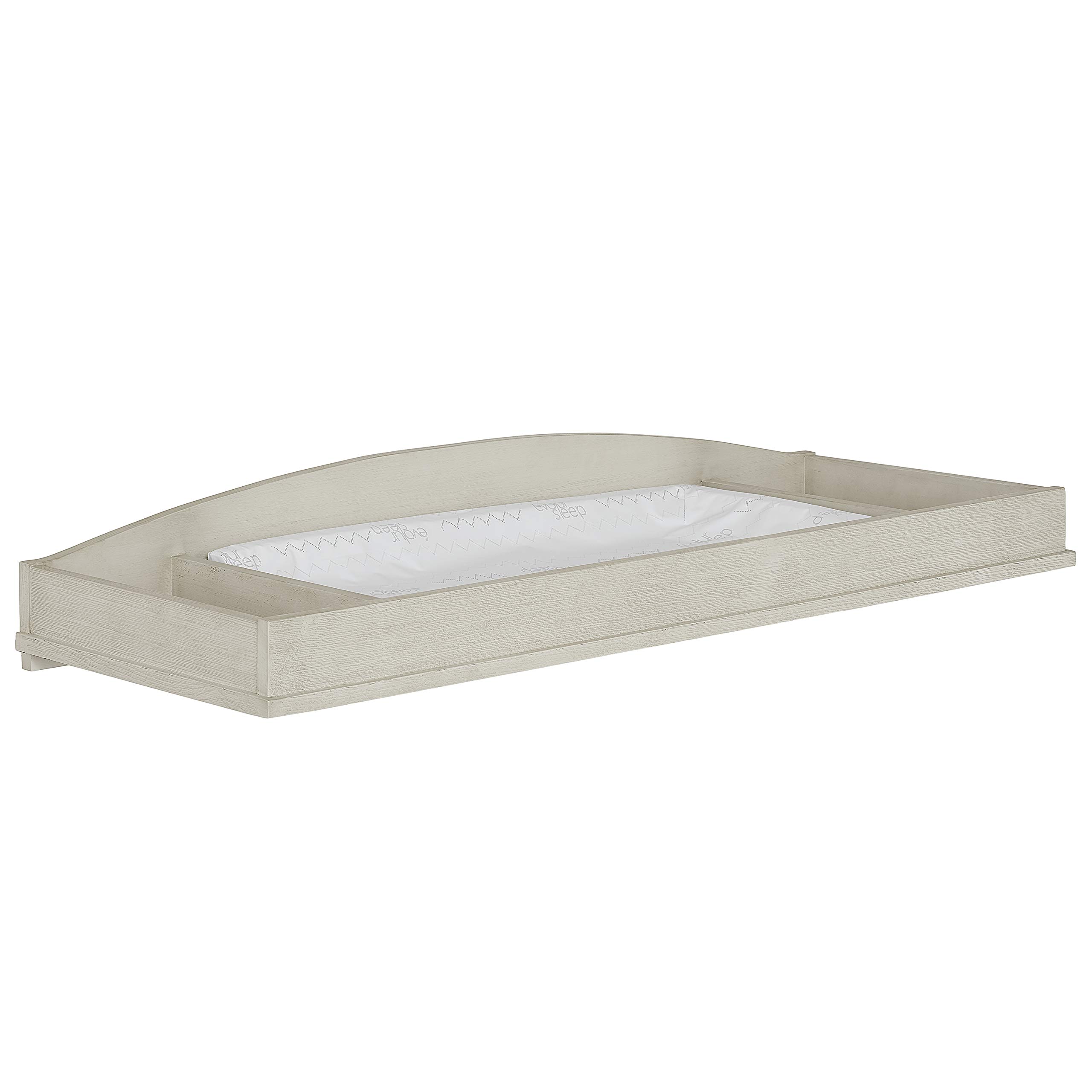 Evolur Signature Amsterdam Changing Tray, Glazed Brush White