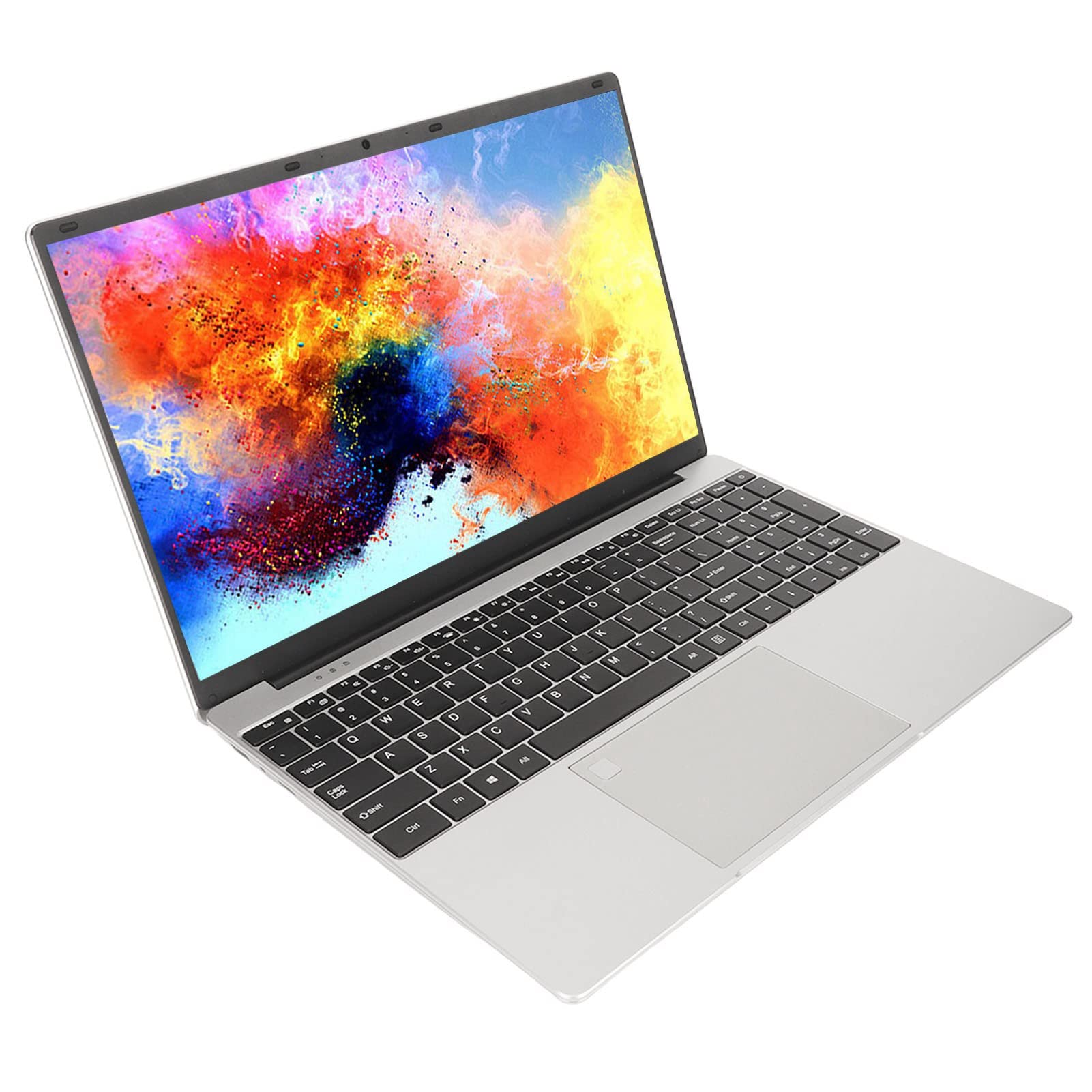 Acogedor 15.6in Ultra Slim Laptop, Windows11, IPS 1920x1080 HD Screen, 16GB + 128GB, for Intel N5095, Backlit Keyboard, Fingerprint Unlock, 2.4G 5G WiFi Thin Portable Laptop Computer