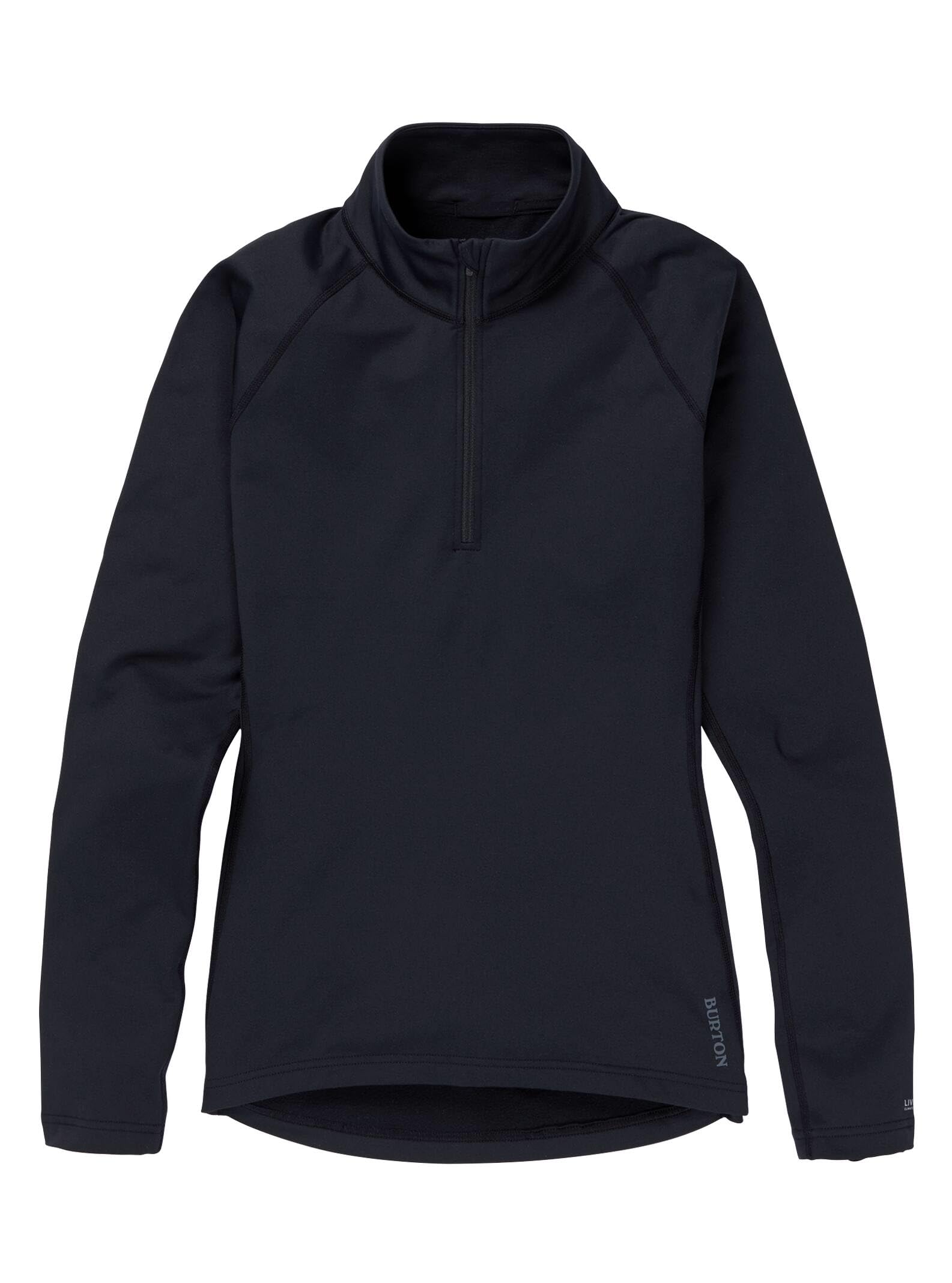 Burton Women's Heavyweight X Base Layer Quarter-Zip, True Black, XL