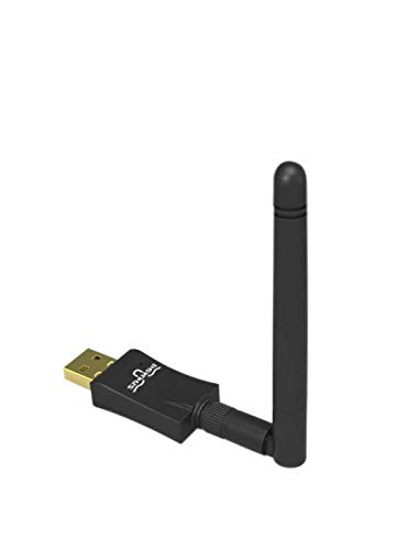 Huashi WiFi USB Adapter 5.8GHz/2.4GHz Dual Band 600Mbps 2dBi Ext. Antenna for Wins/MacOS
