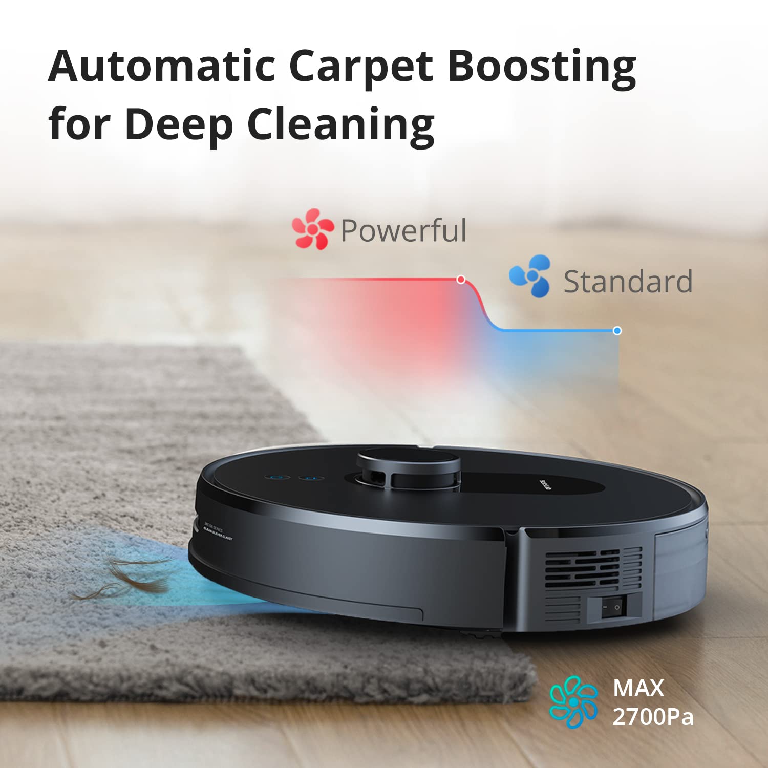 360 S8 Plus Robot Vacuum and Mop Combo, Botslab Self-Empty LIDAR Navigation Smart Mapping Robot, 2700Pa Suction, Carpet Detection, Work with Alexa, WIFI, APP, Ideal for Pet Hair, Hard Floor and Carpet
