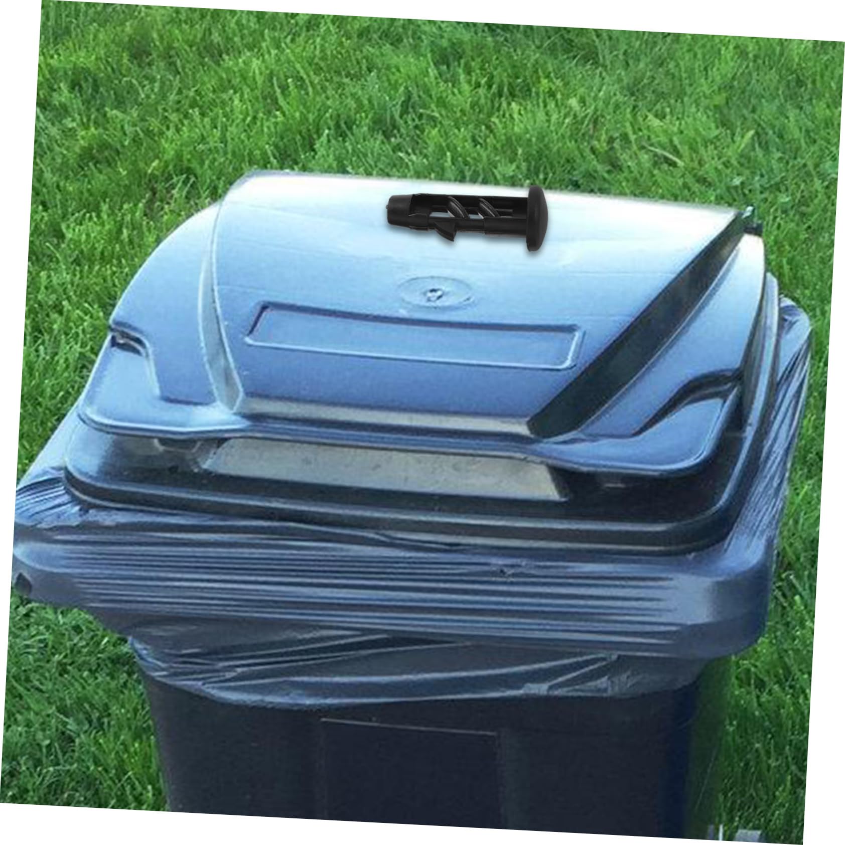WHAMVOX 5Pcs Outdoor Trash Can Safety Buckles for Secure Covering of Garbage Cans Connects and Holds Trash Can Lids Place for Outdoor Use and Raccoon Proofing