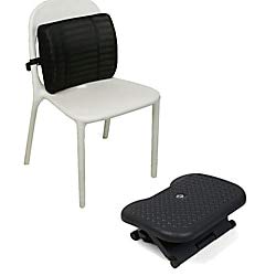 Mind Reader Rest, Ergonomic Foot, Pressure Relief for Comfort, Back, and Body, Foam, Black