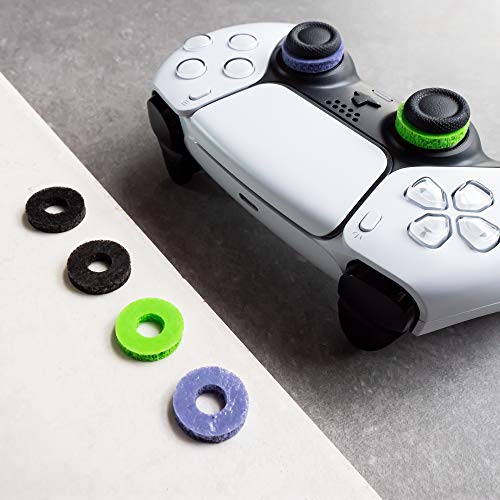 KontrolFreek Precision Rings | Aim Assist Motion Control for Playstation 4 (PS4), Xbox One, Switch Pro & Scuf Controller (Black/Purple/Green)