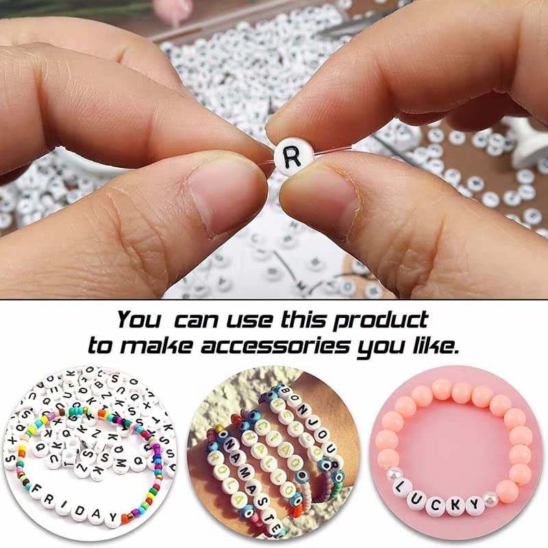 3639 Clay Beads Making DIY Bracelet Necklace Accessories with Crystal Elastic String,Loop Clasps,Plastic Storage Box and Lobster Clasps, mixed color 15