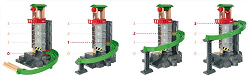BRIO World 33887 Lift & Load Warehouse Set | 32 Piece Kids Train Toy Set with Wooden Tracks and Accessories | Interactive Design | FSC Certified Wood | for Ages 3 and Up