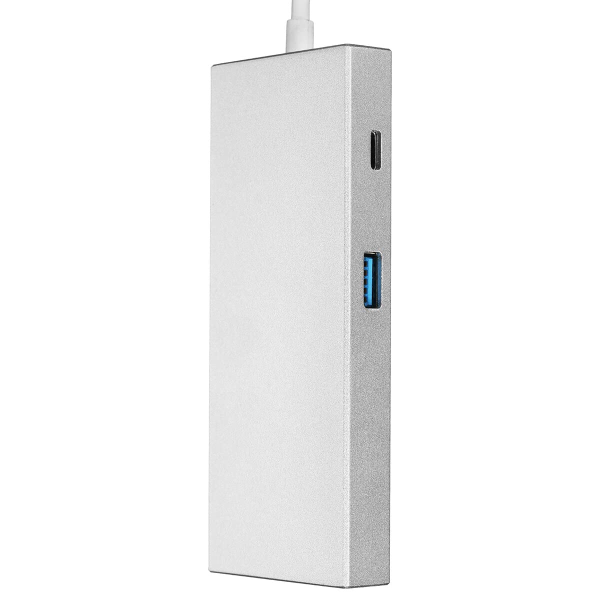 7-in-1 Multifunctional Type-C Hub Adapter Docking Station with USB3.0 Type-C 3.1 PD 4K HDMI-Compatible SD/TF Card Reader Slot for Laptop PC Computer