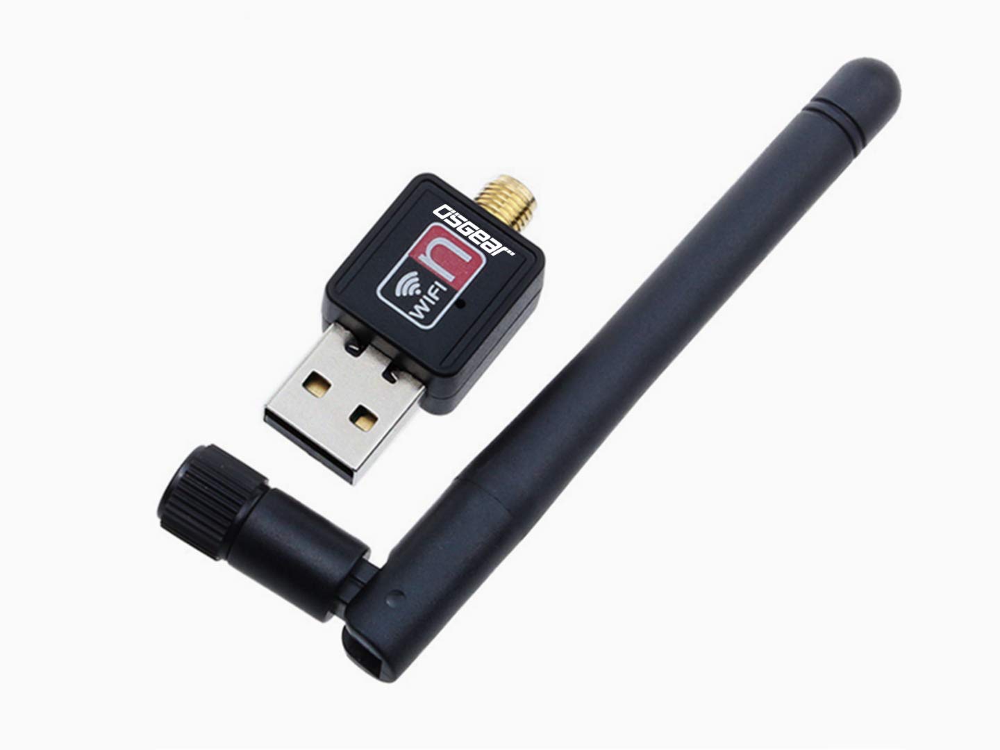 OSGEAR USB WiFi Adapter for PC 150Mbps Wireless Network Card Dongle 802.11N 2.4GHz with High Gain Antenna with Windows 10 8 7 XP Mac Linux Driver Support