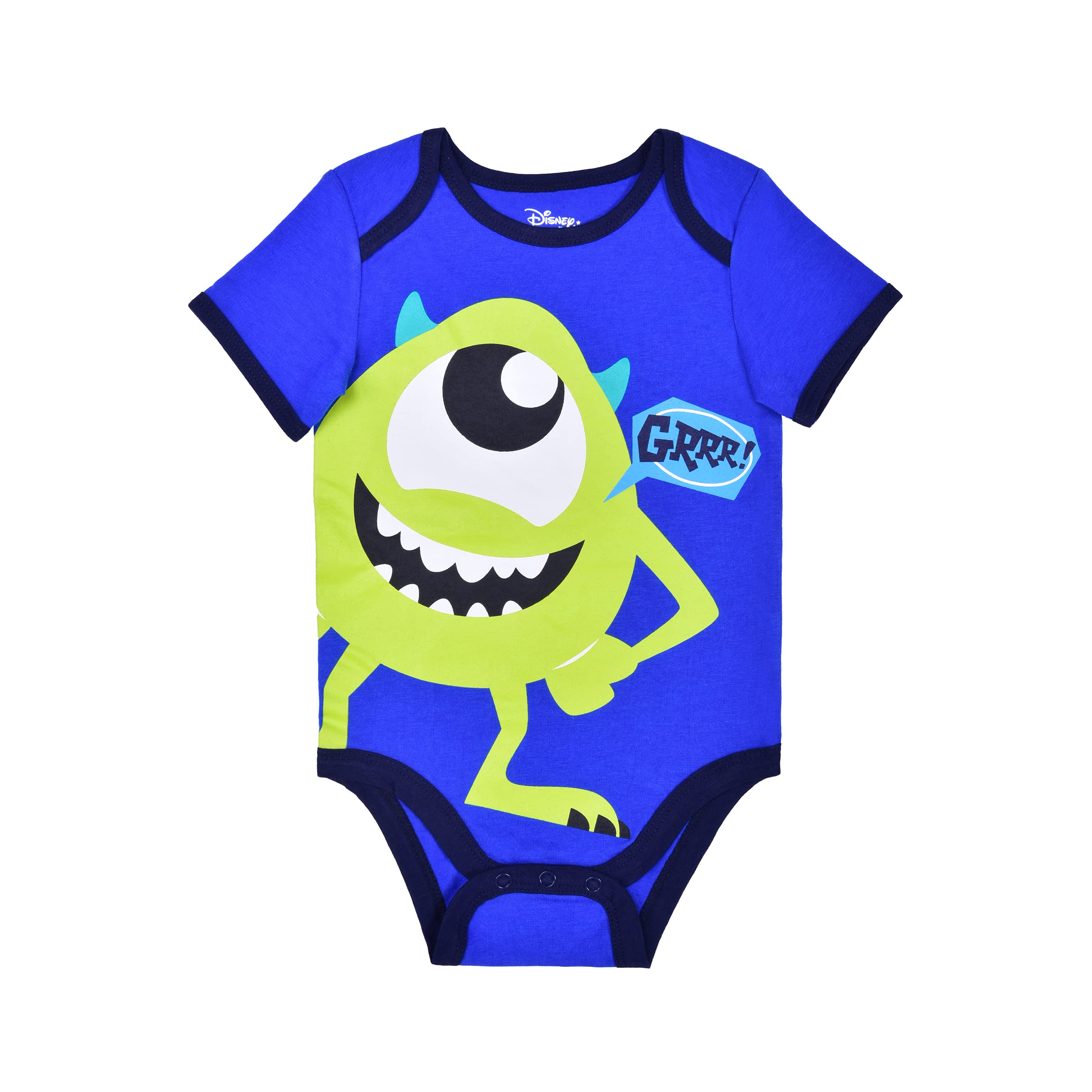 Disney Baby-Boys Donald Bodysuit and Bib, Red, 6-9 Months (Pack of 3)