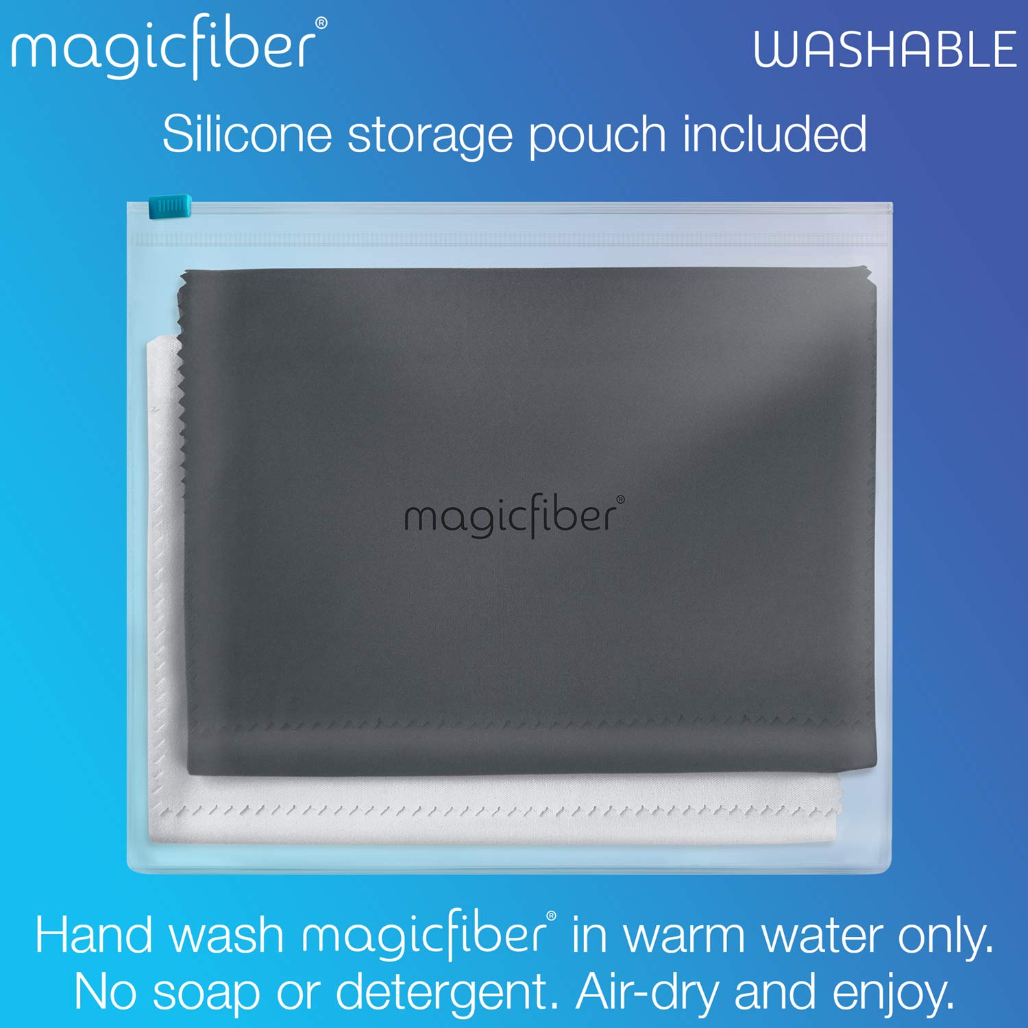 MagicFiber Microfiber iPad Sleeve Case (2 Pack) Light Protection and Screen Cleaning for iPad 9.7, 10.5, Pro, New iPad Air - Compatible with 9.7-11 Inch iPad Tablets