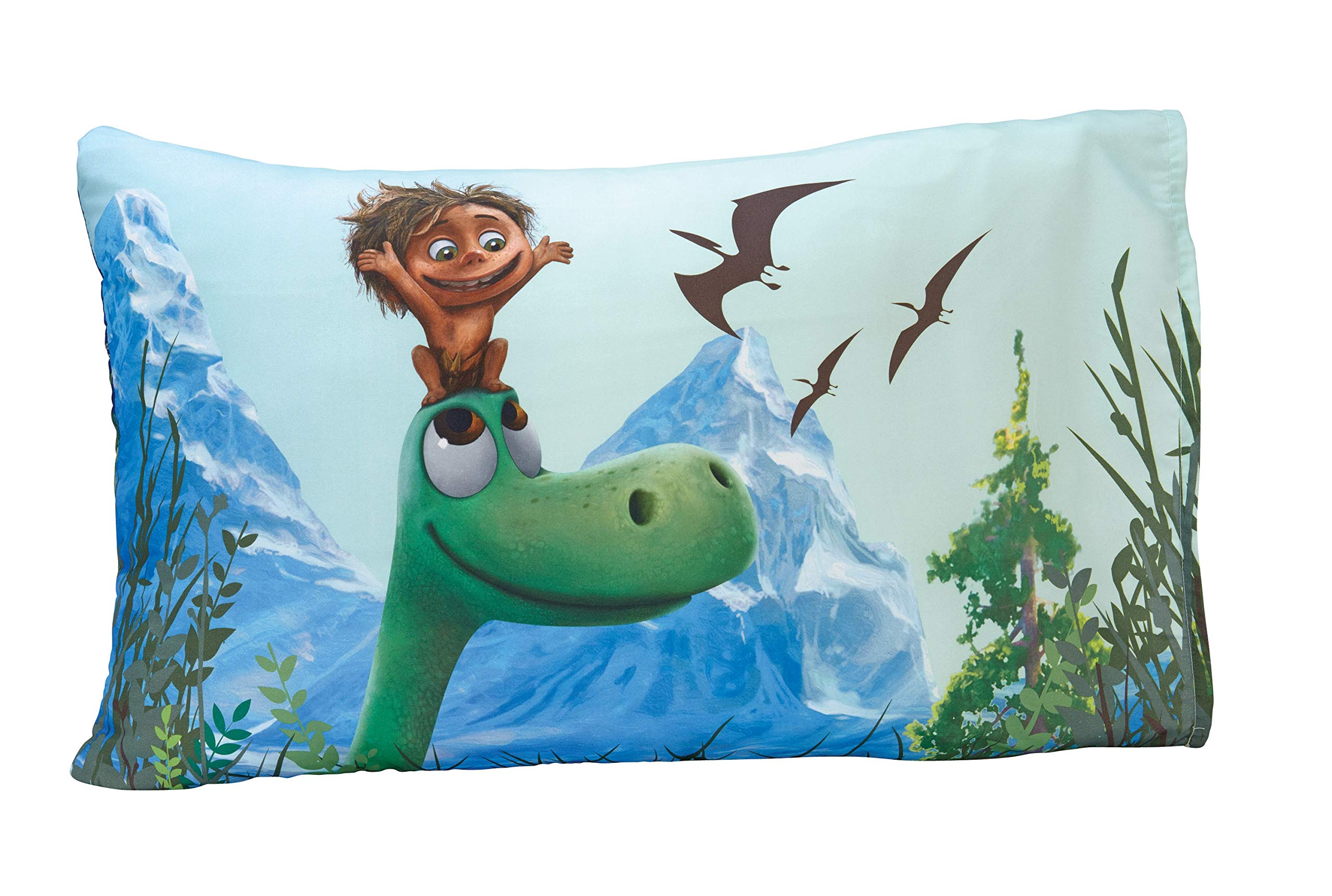 Disney Good Dino Arlo & Friends 4 Piece Toddler Bed Set, Blue, Green, Tan