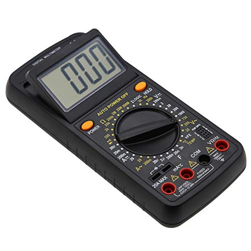 AMTAST Digital Multimeter AC/DC Amp Ohm Voltage Resistance Continuity Capacitance Diode HFE Temp Tester AMT32