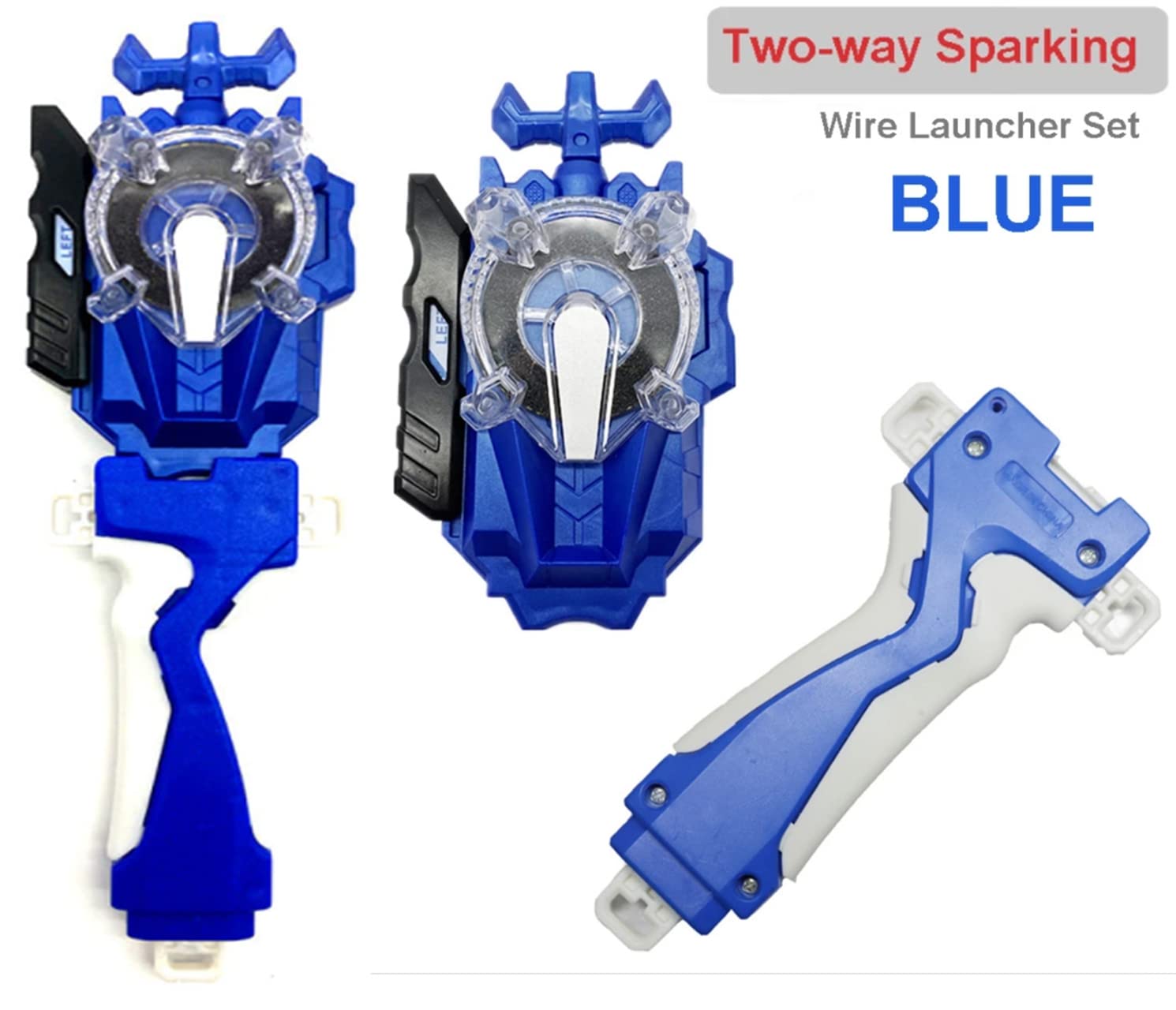 Mopogool Bay Blades Toy for Boys LR Sparking Launcher Grip, Bey Burst Evolution Battling Tops DB B-193 Booster Ultimate Valkyrie.Lg.V'-9 Starter Blade Blade Set Gaming Tops Kids Gifts