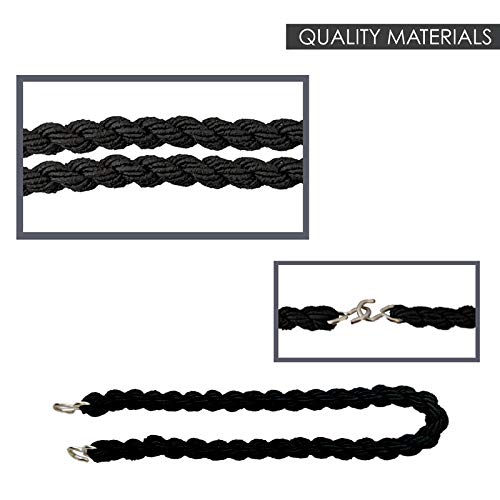 5 Black Military Boot Bands - Blousing Boot Straps Military Grade for USMC, Air Force, Army and More; Straps to Make Your Pants Tight Against Your Boots; Boot Bands Military Standard Size 7.5