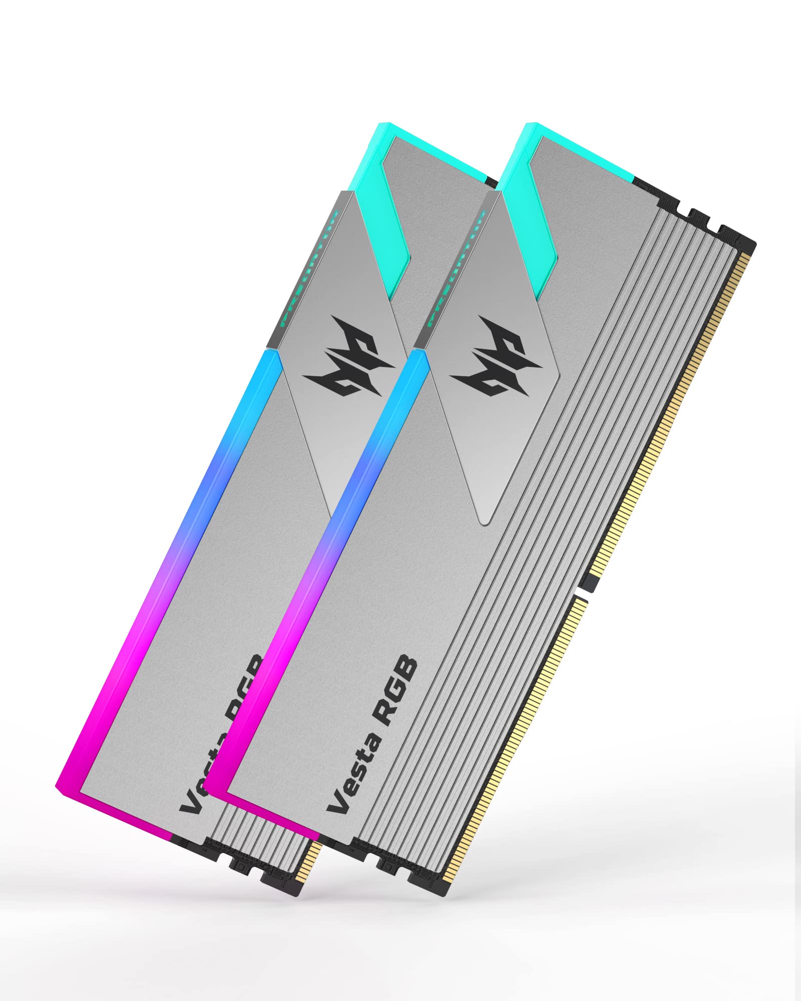 Acer Predator Vesta RGB Gaming RAM 16GB (8GBx2) 3600 MHz DDR4 CL14 1.45V Desktop LED Computer Memory Kit - BL.9BWWR.294